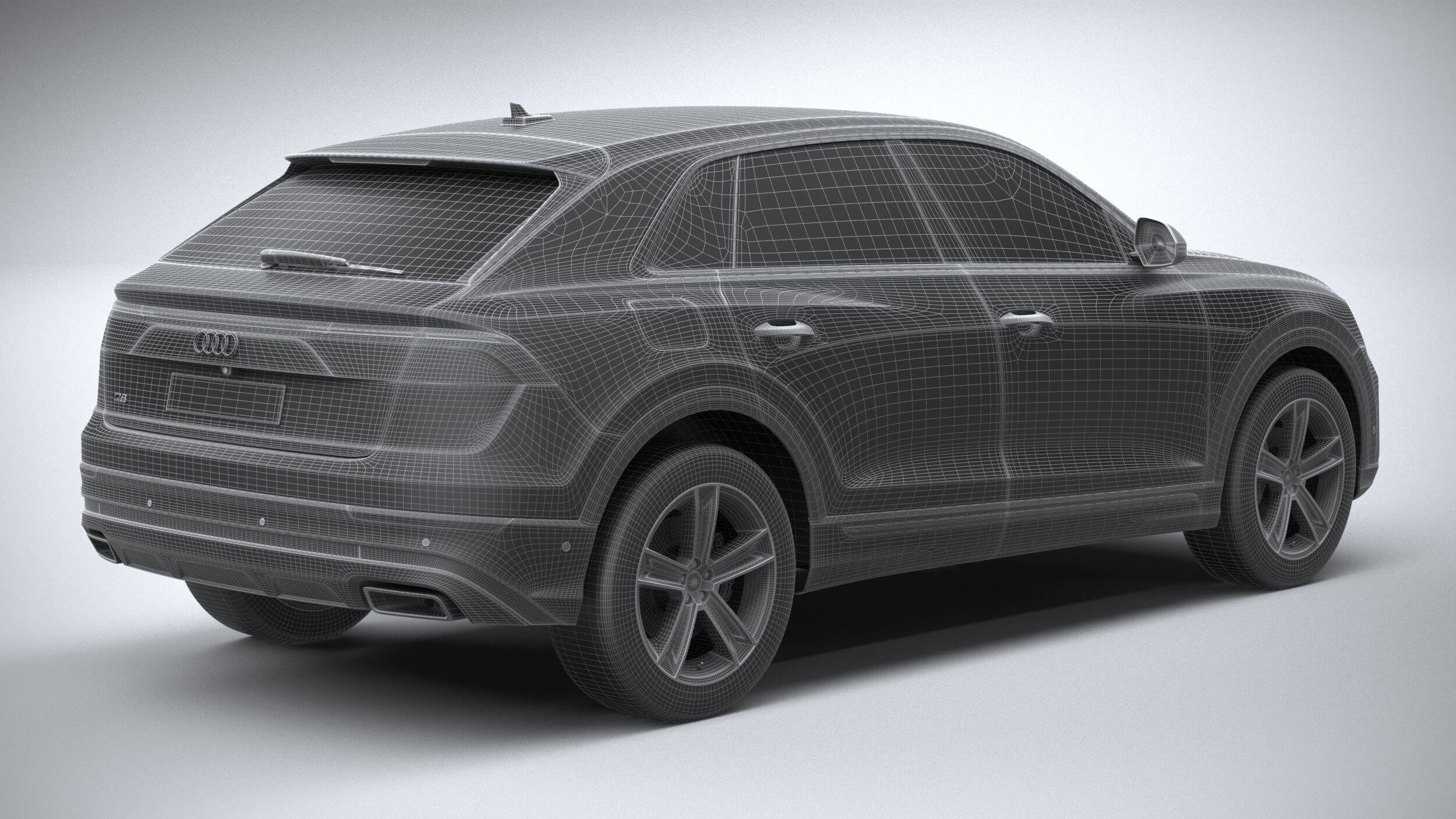 Audi Q8 Basic 2024 - 3D Model by SQUIR