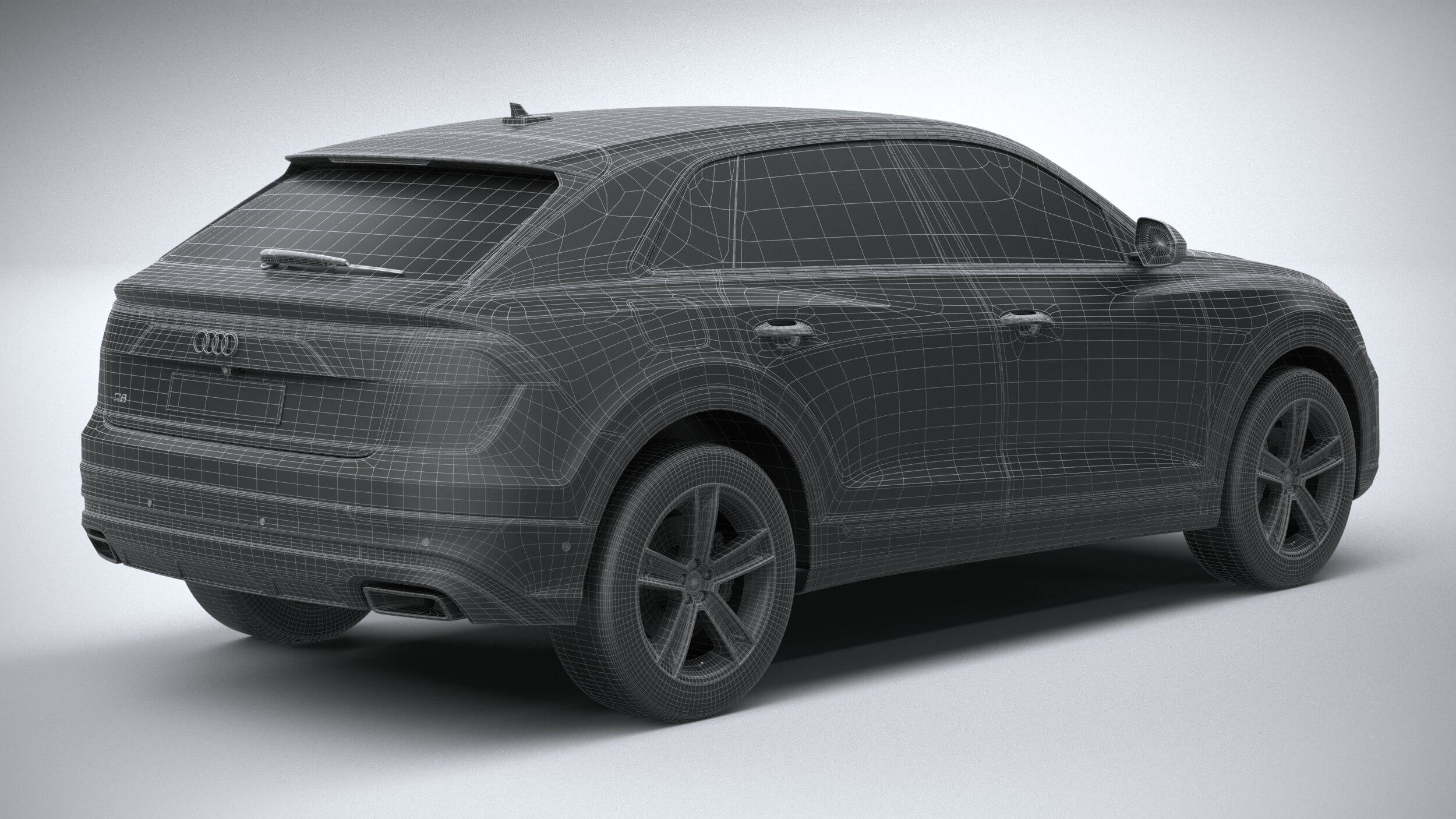 Audi Q8 Basic 2024 - 3D Model by SQUIR