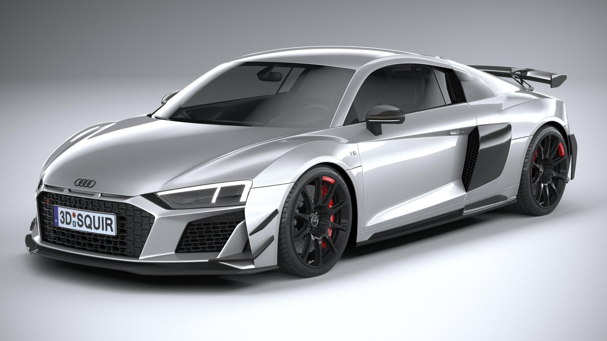 Audi R8 Coupe V10 GT RWD 2023 - 3D Model by SQUIR