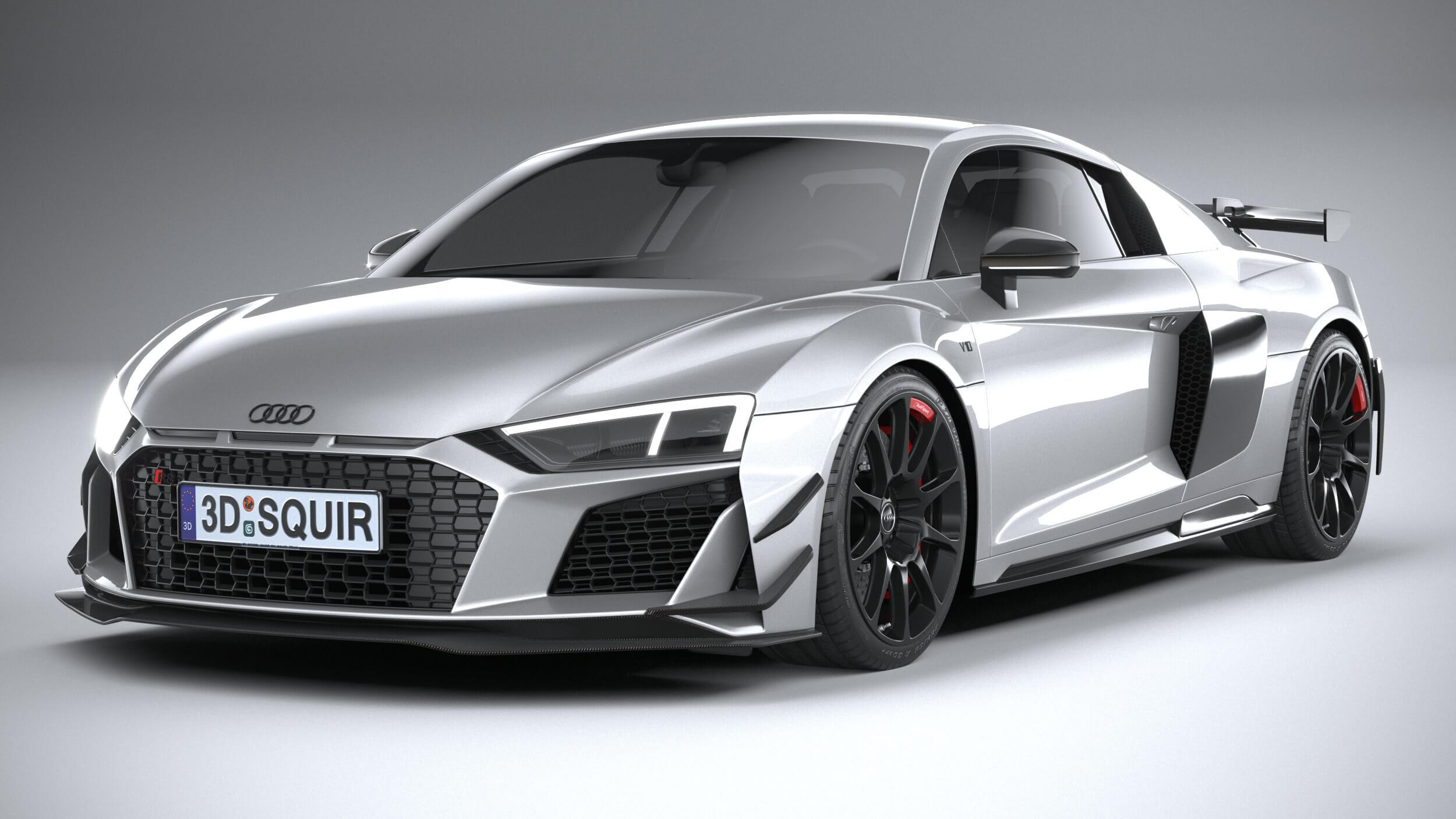 Audi R8 Coupe V10 GT RWD 2023 - 3D Model by SQUIR