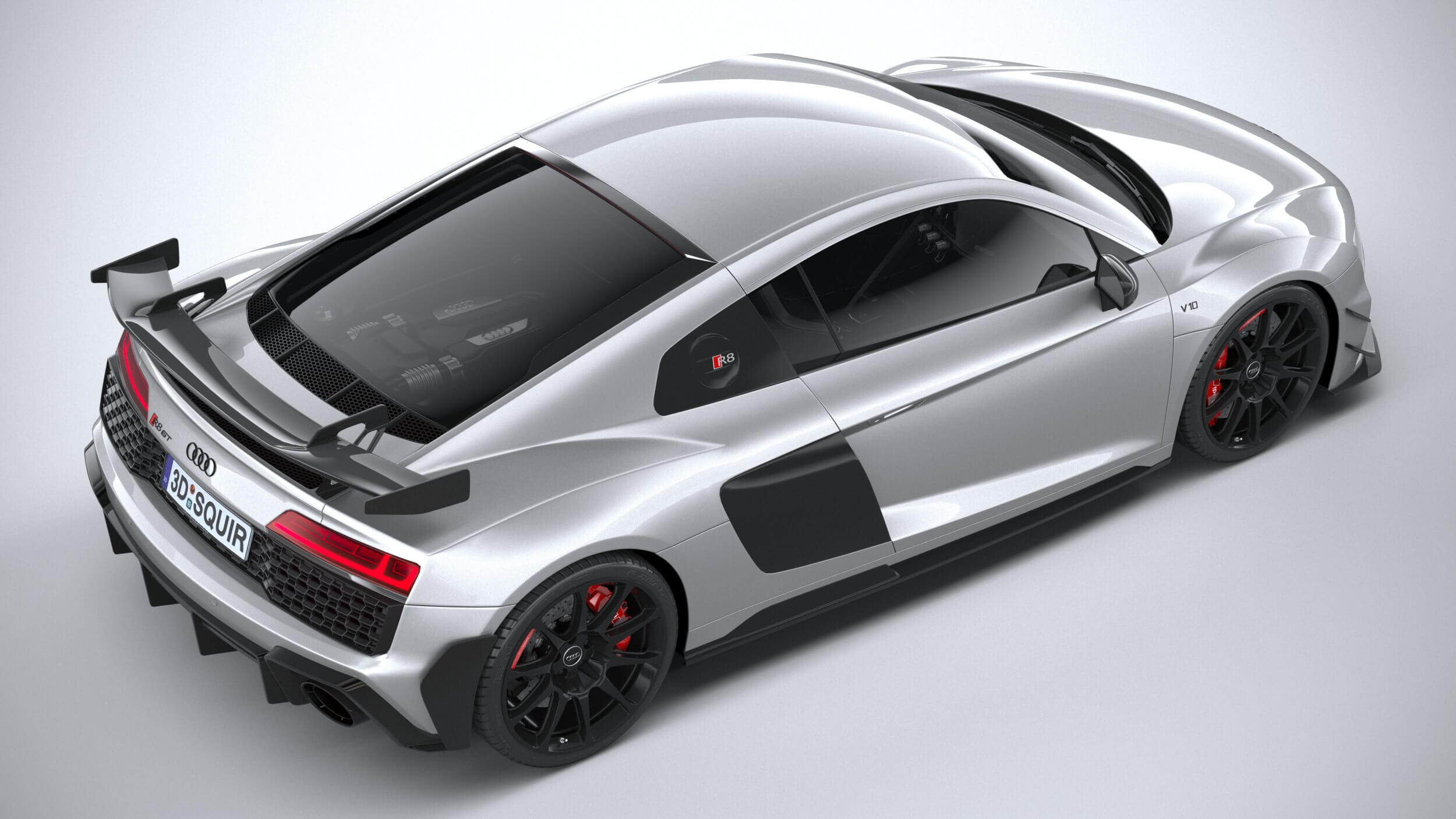 Audi R8 Coupe V10 GT RWD 2023 - 3D Model by SQUIR
