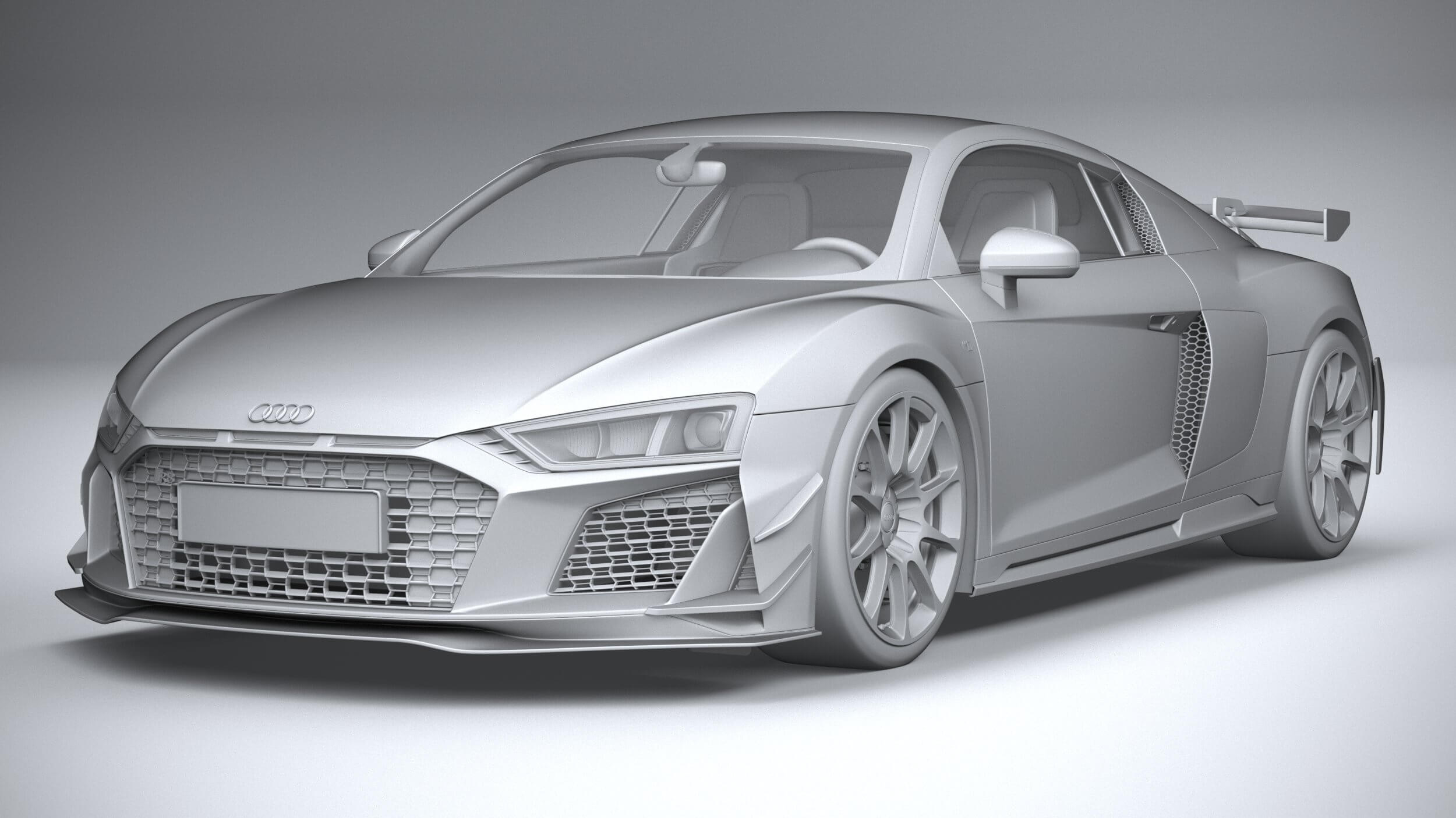 Audi R8 Coupe V10 GT RWD 2023 - 3D Model by SQUIR