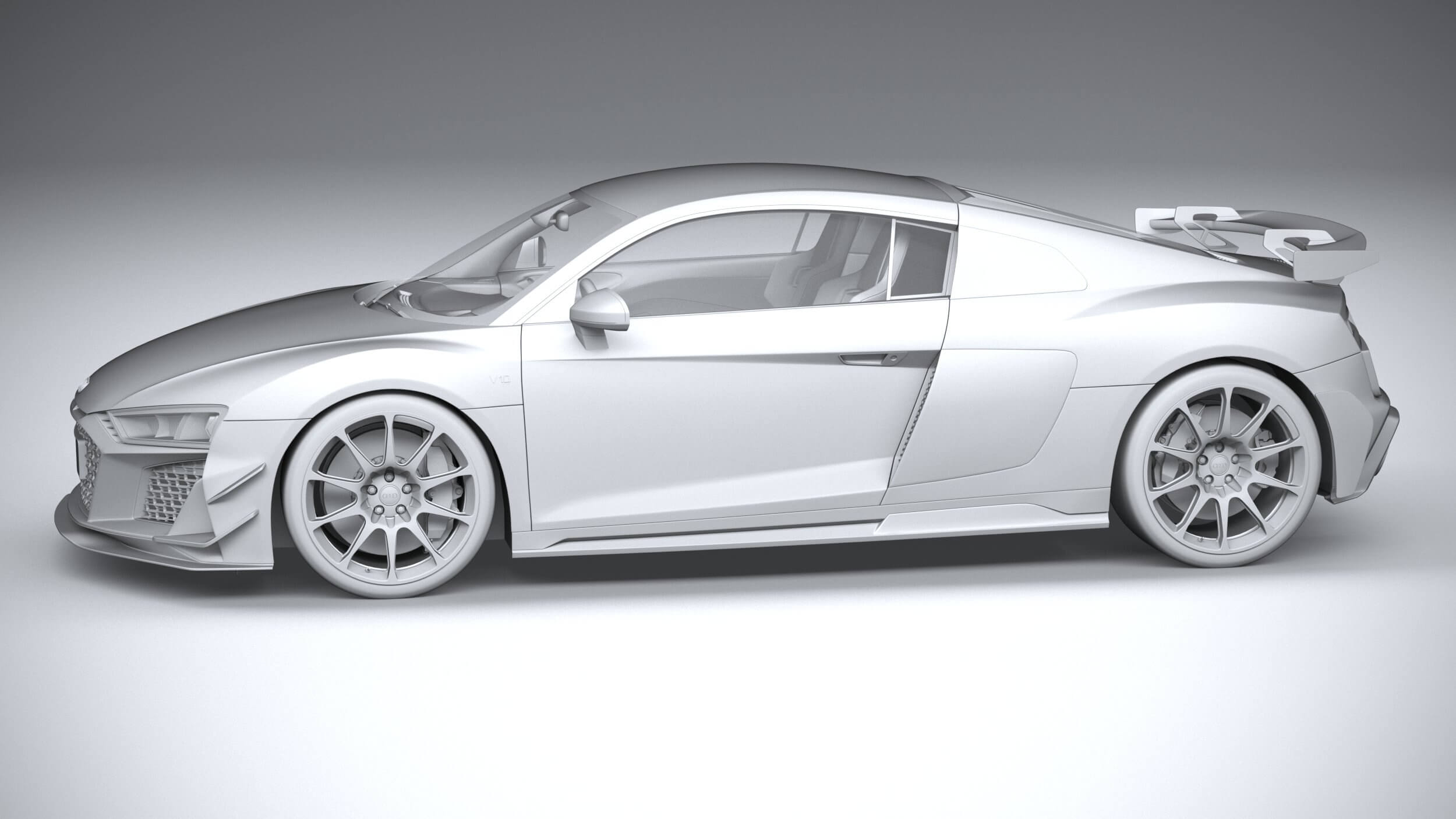 Audi R8 Coupe V10 GT RWD 2023 - 3D Model by SQUIR