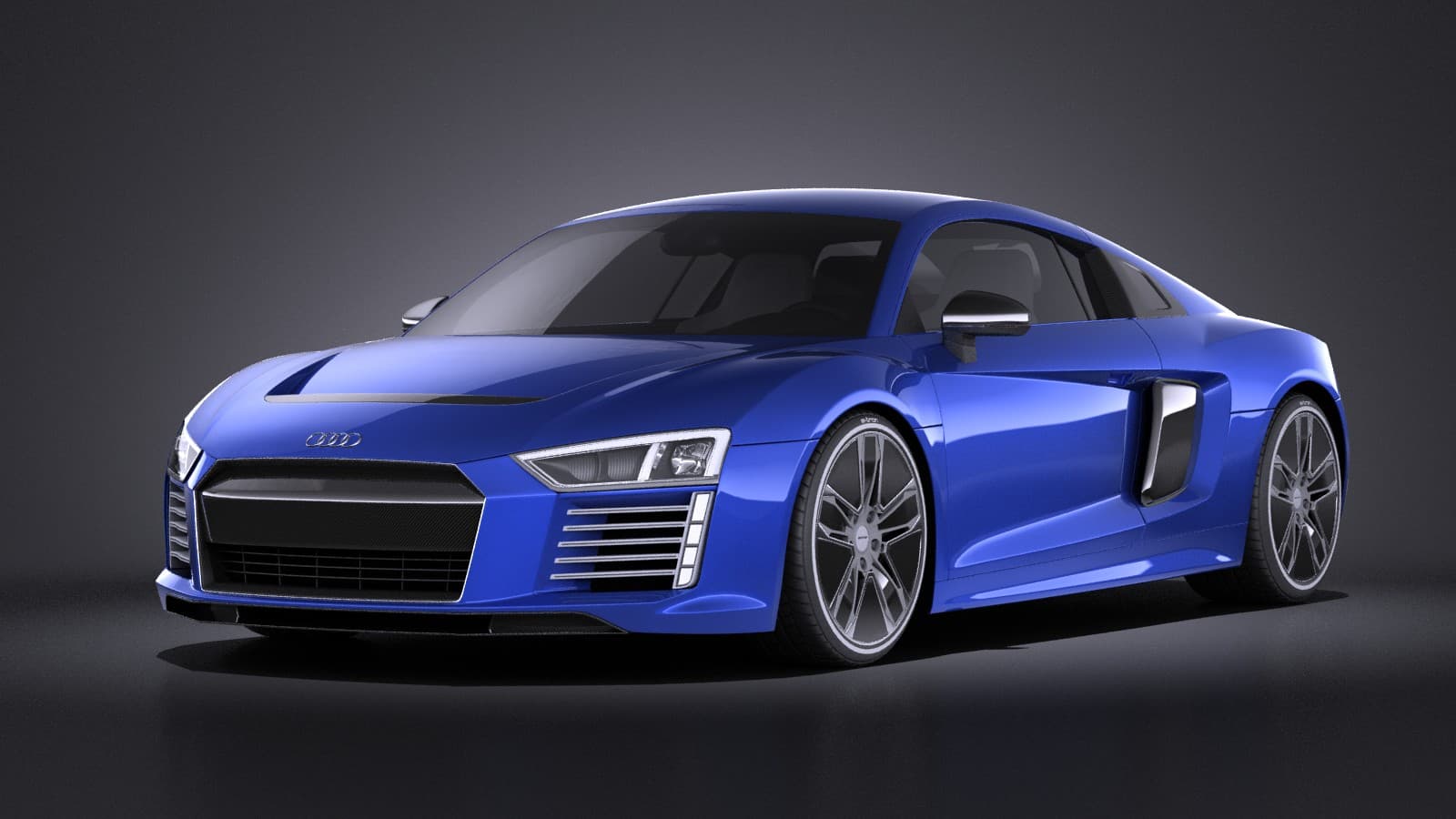 Audi R8 E-Tron 2016 (V-Ray) 3D Model by SQUIR