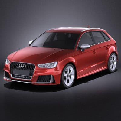 Audi RS3 Sportback 2016 (V-Ray) 3D Model by SQUIR