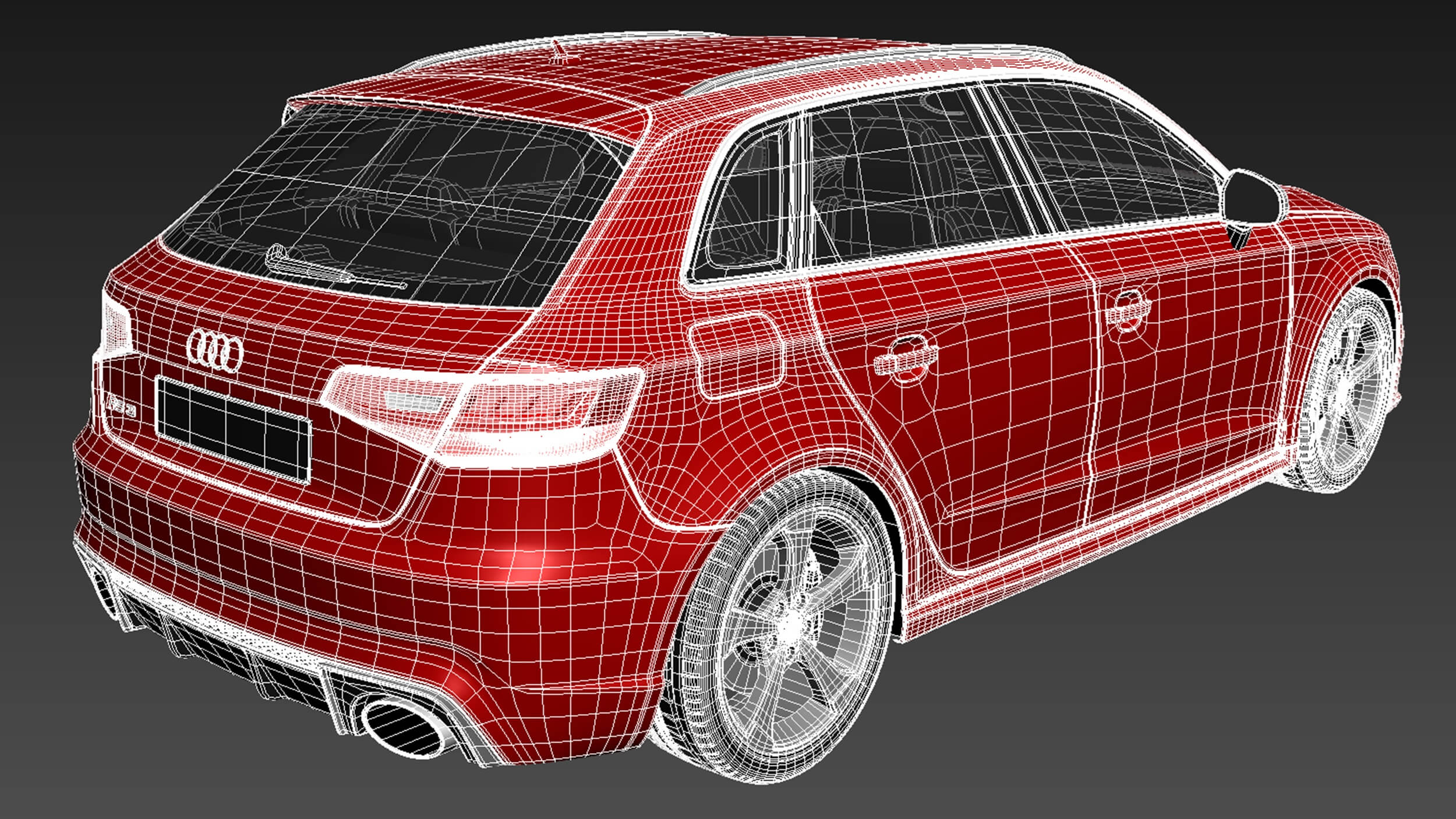 Audi RS3 Sportback 2016 - 3D Model by SQUIR