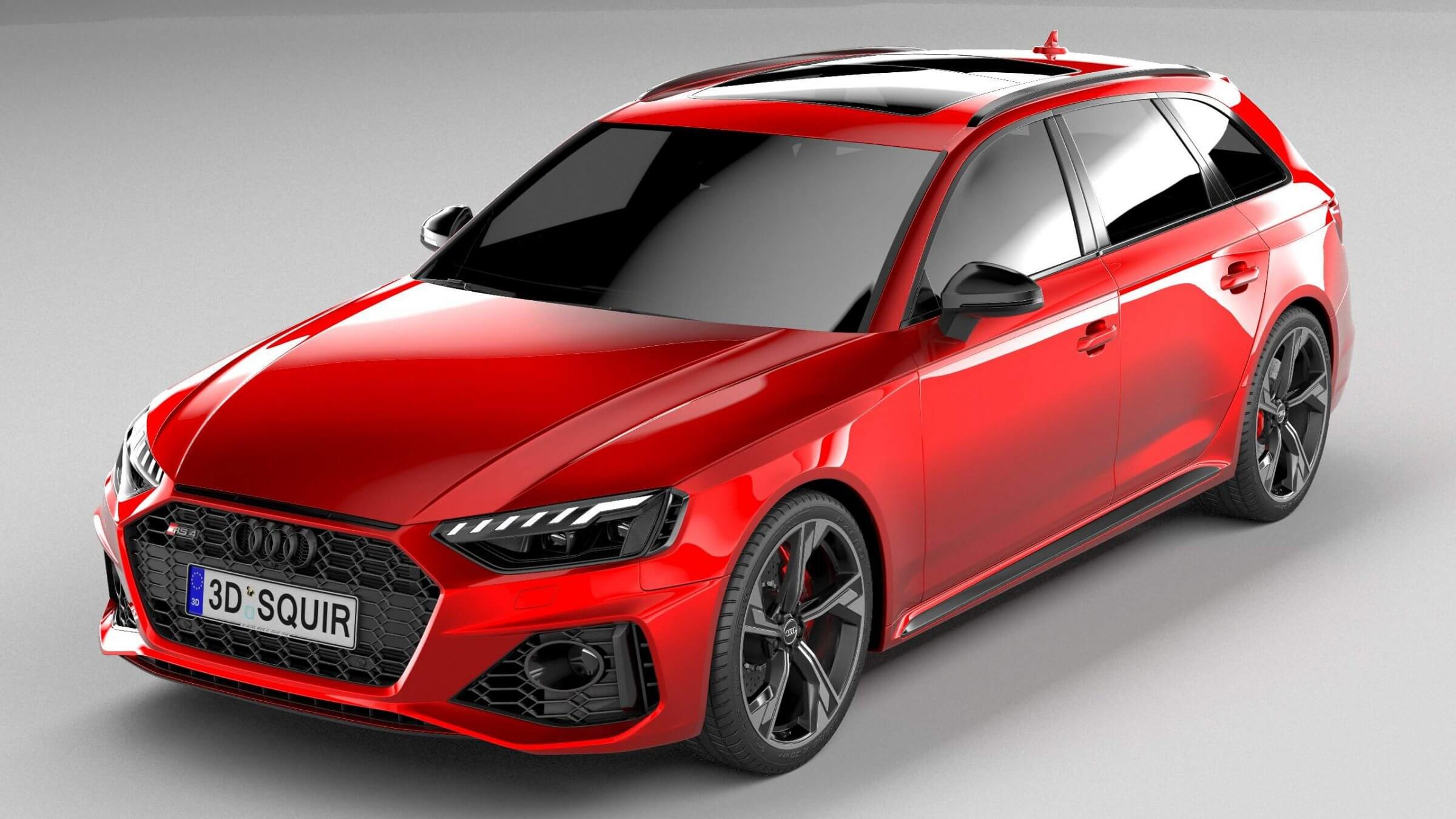 Audi RS4 Avant 2020 - 3D Model by SQUIR
