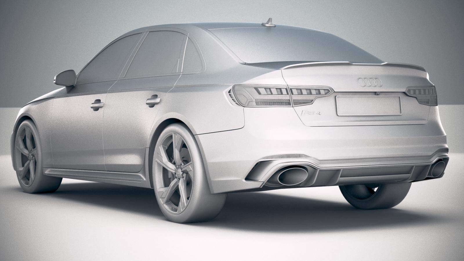 Audi RS4 Sedan 2020 - 3D Model by SQUIR