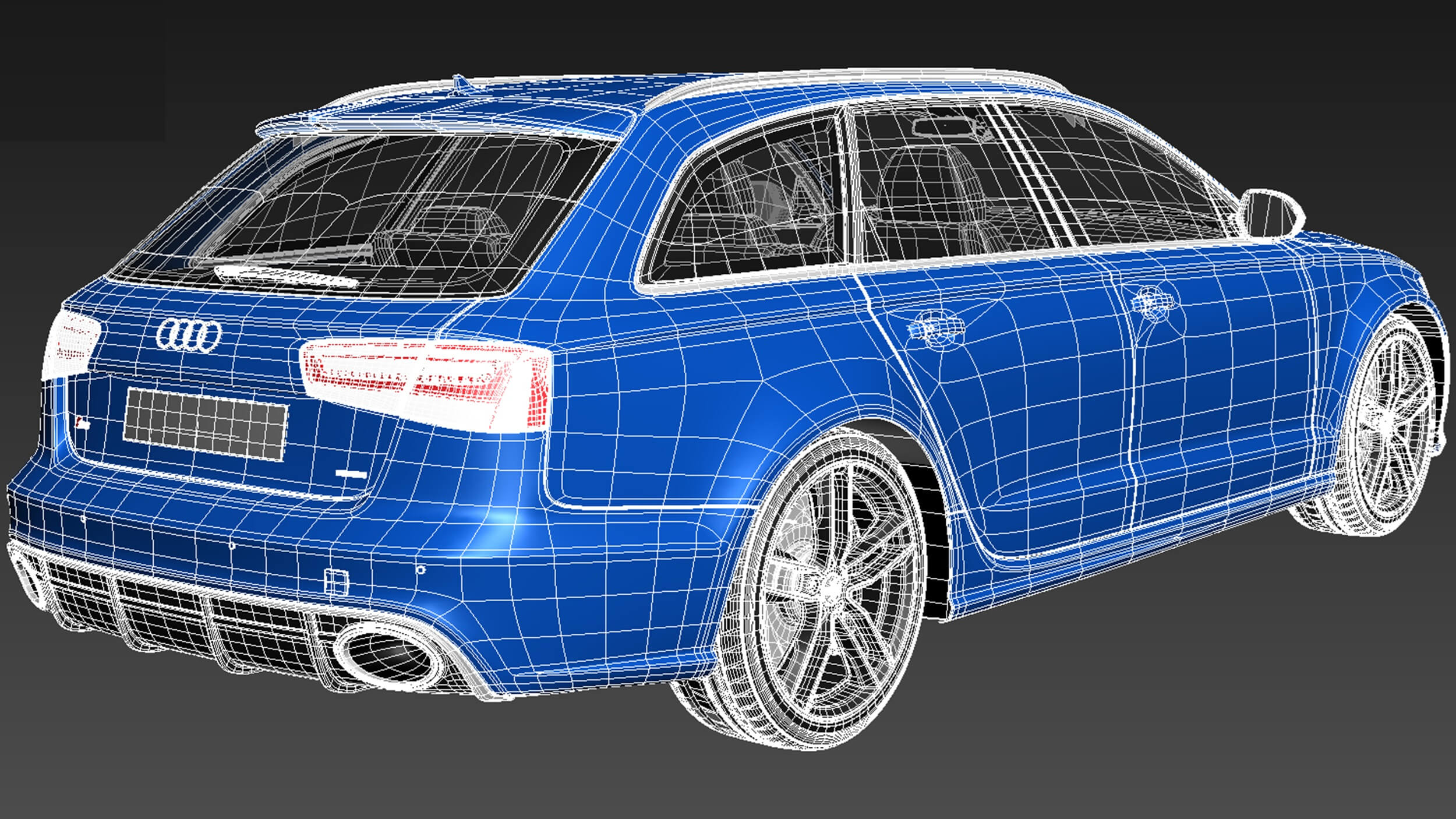 Audi RS6 Avant 2014 - 3D Model by SQUIR
