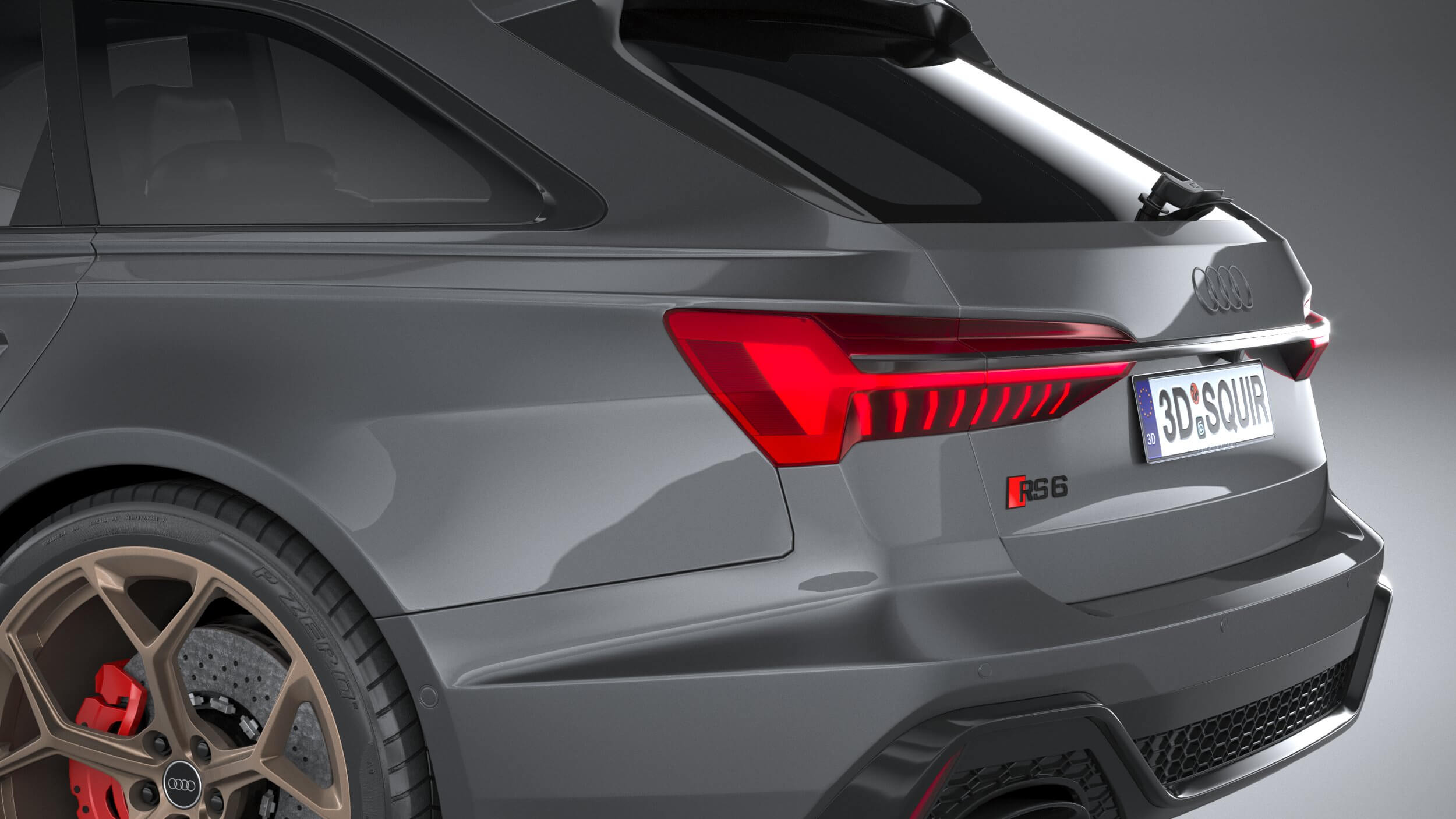 Audi RS6 Avant 2024 - 3D Model by SQUIR