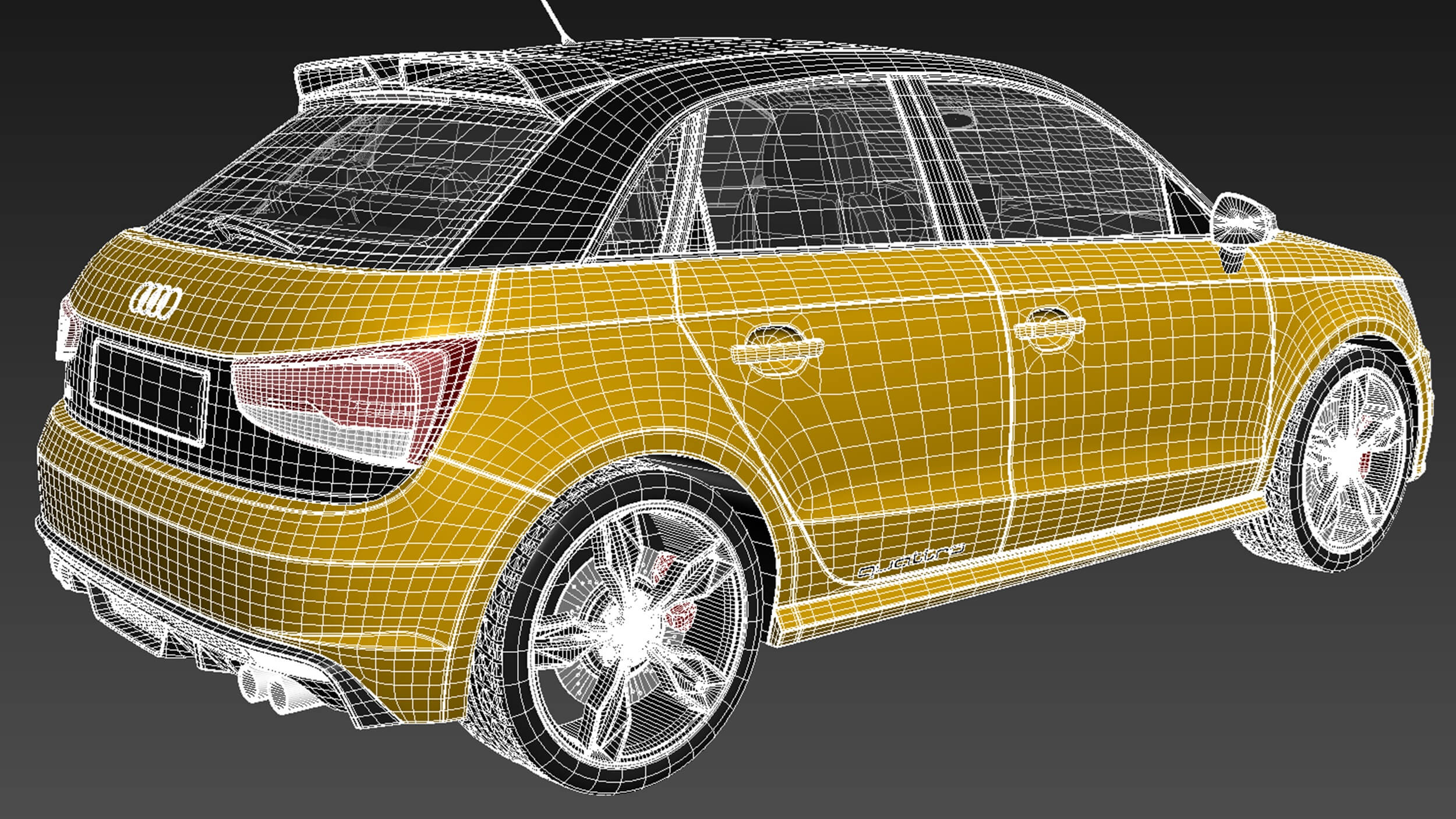Audi S1 Sportback 2014 - 3D Model by SQUIR