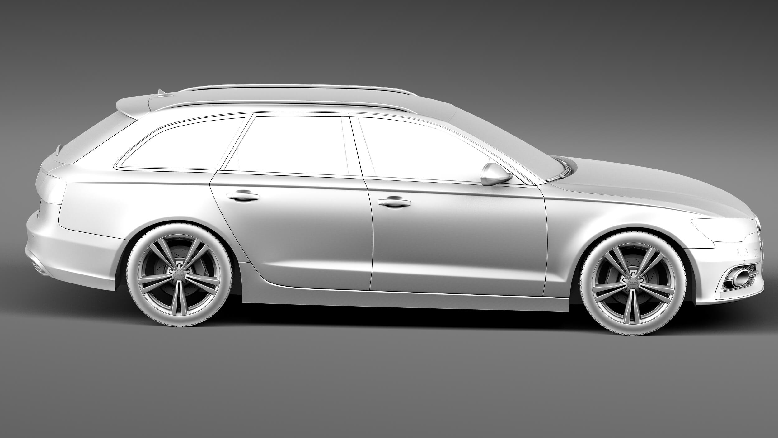 Audi S6 Avant 2013 - 3D Model by SQUIR