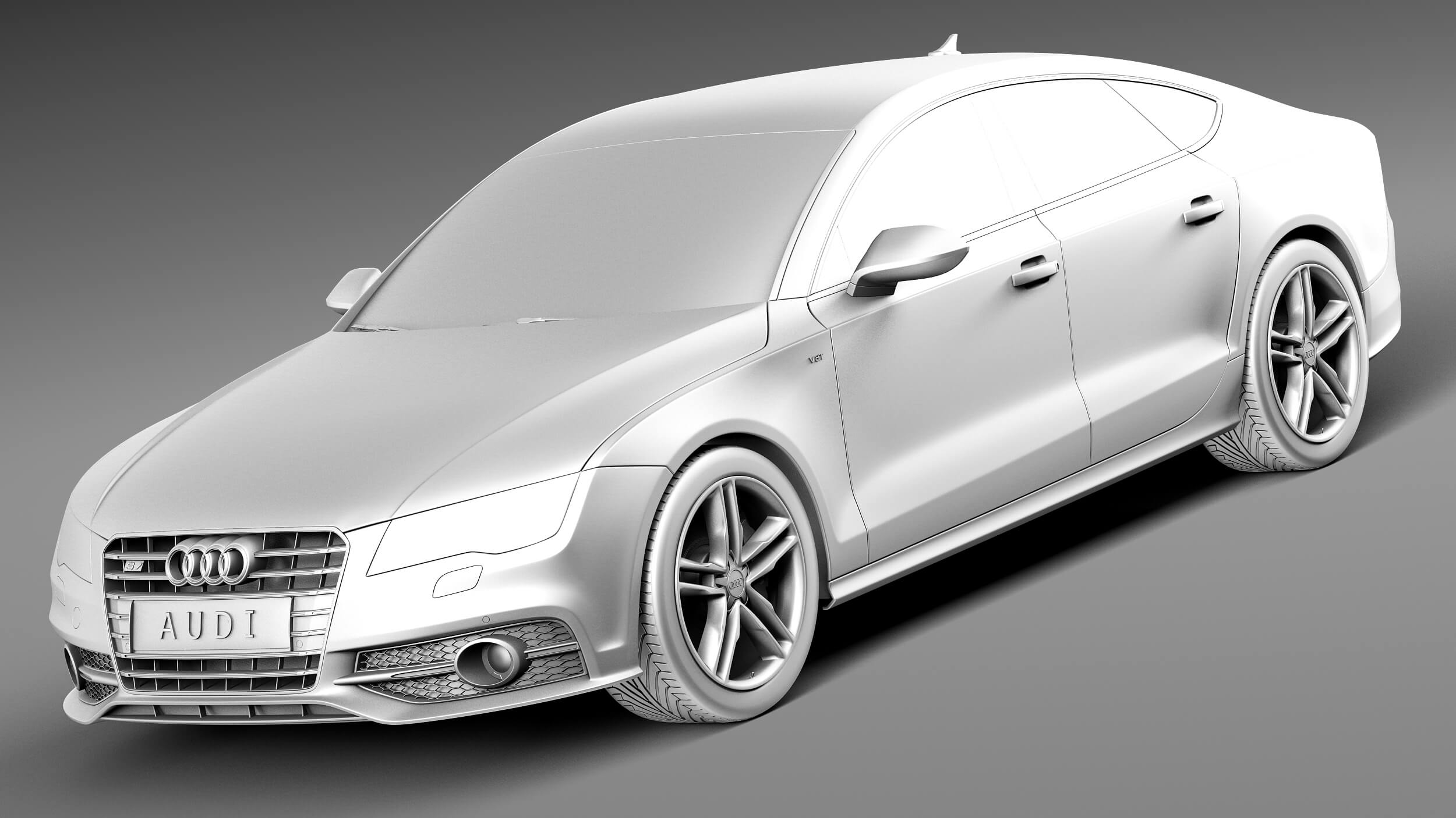 Audi S7 2013 - 3D Model by SQUIR