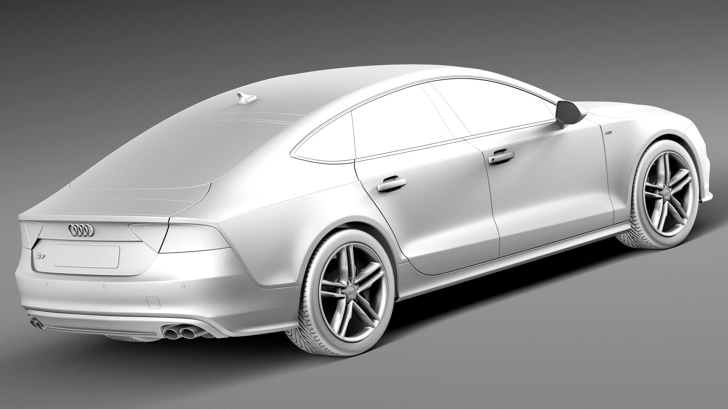 Audi S7 2013 - 3D Model by SQUIR