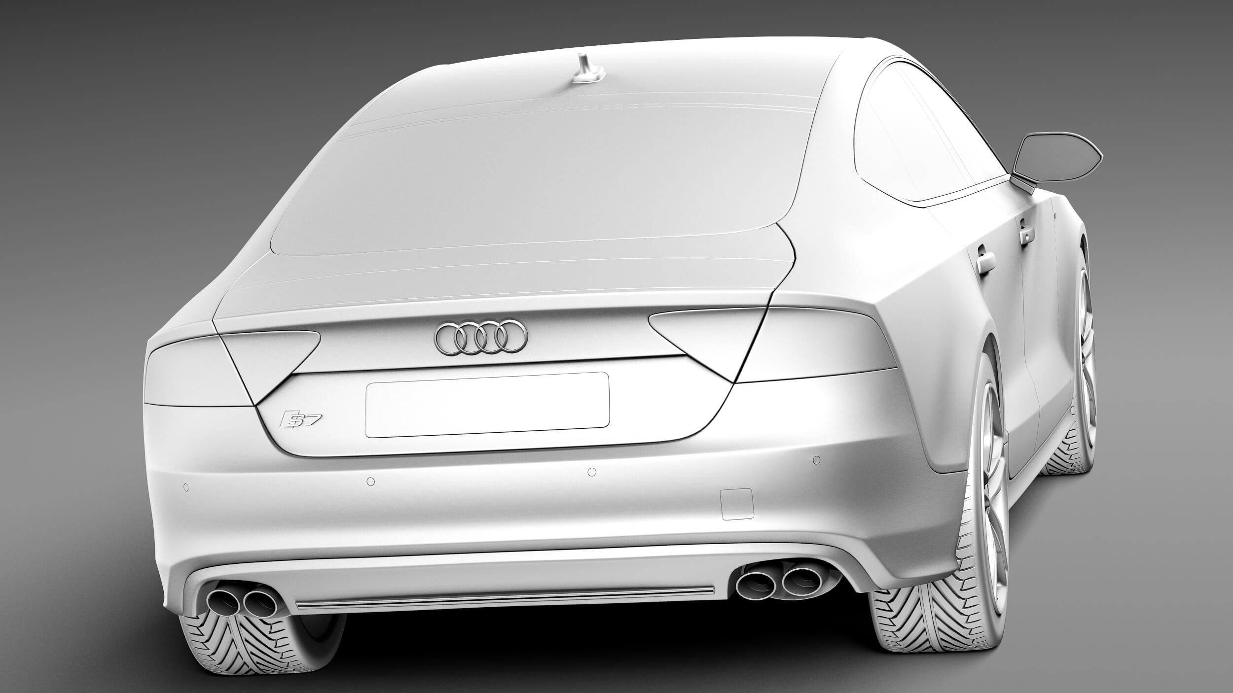 Audi S7 2013 - 3D Model by SQUIR