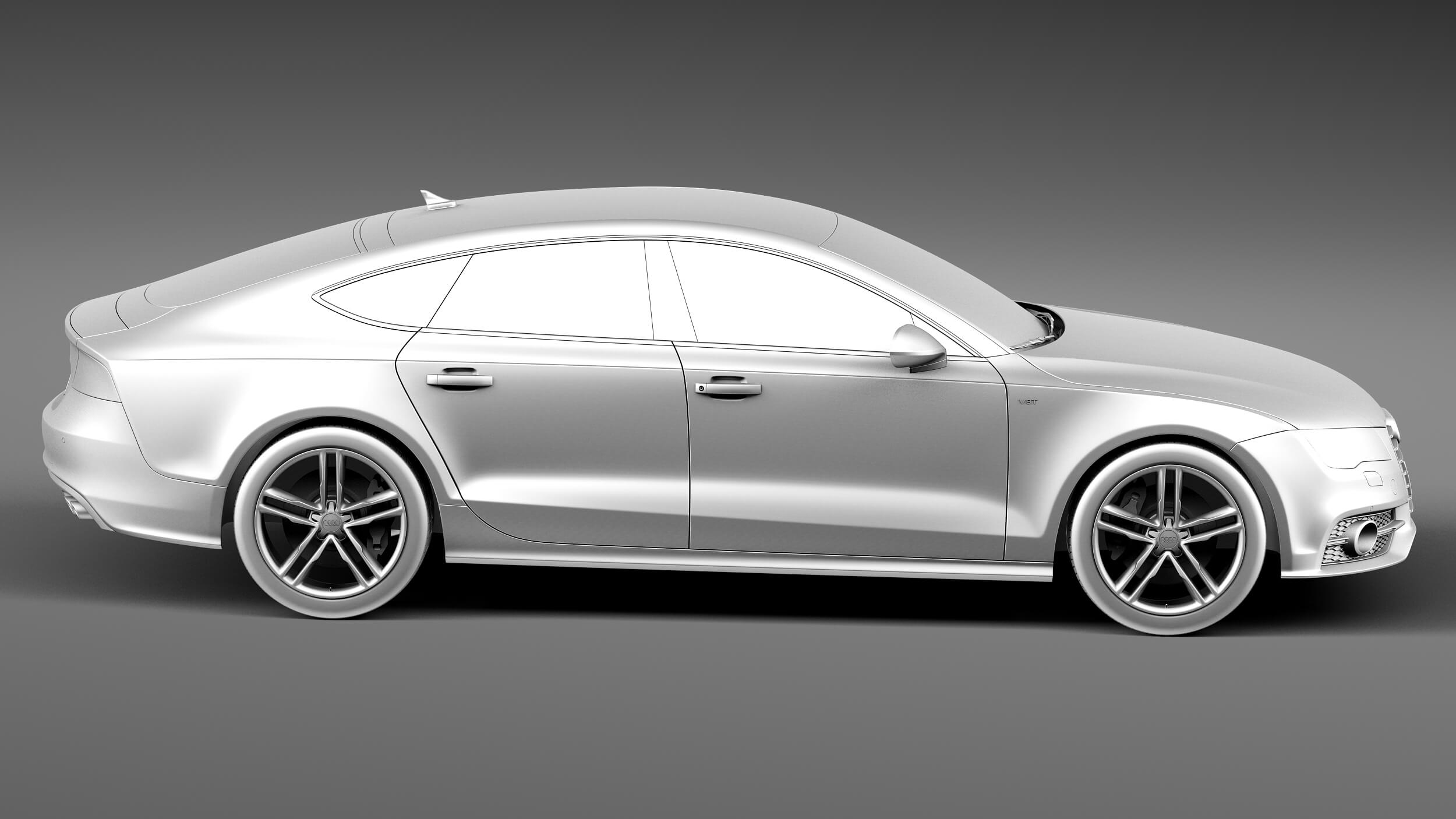 Audi S7 2013 - 3D Model by SQUIR
