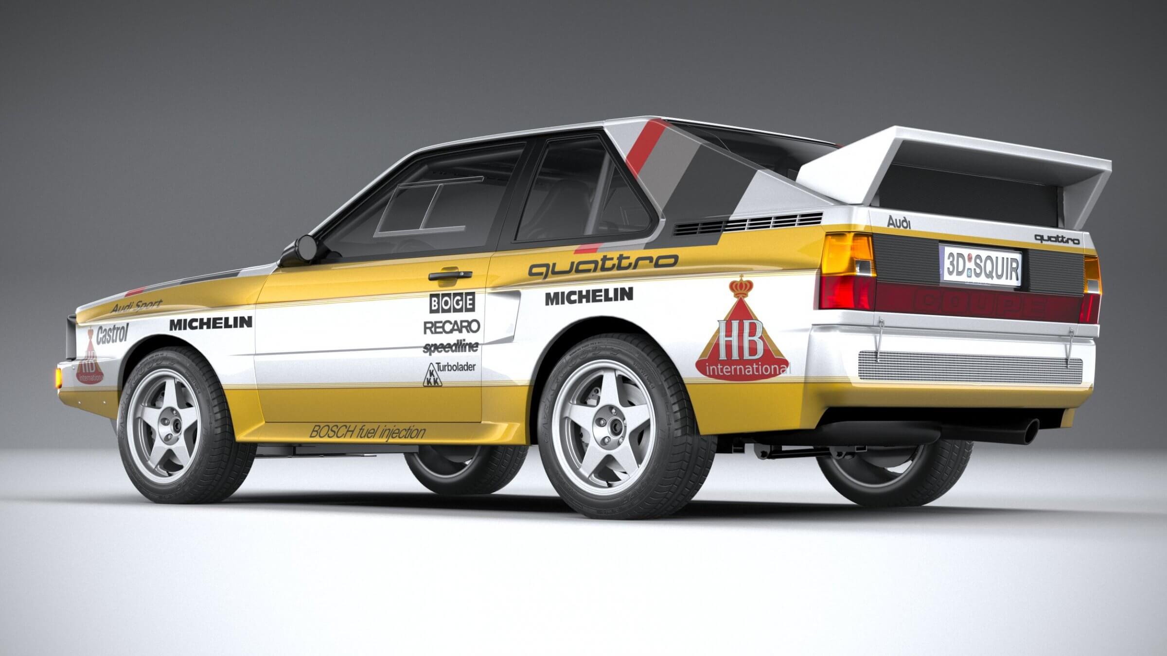 Audi Sport Quattro Rally 1985 - 3D Model by SQUIR