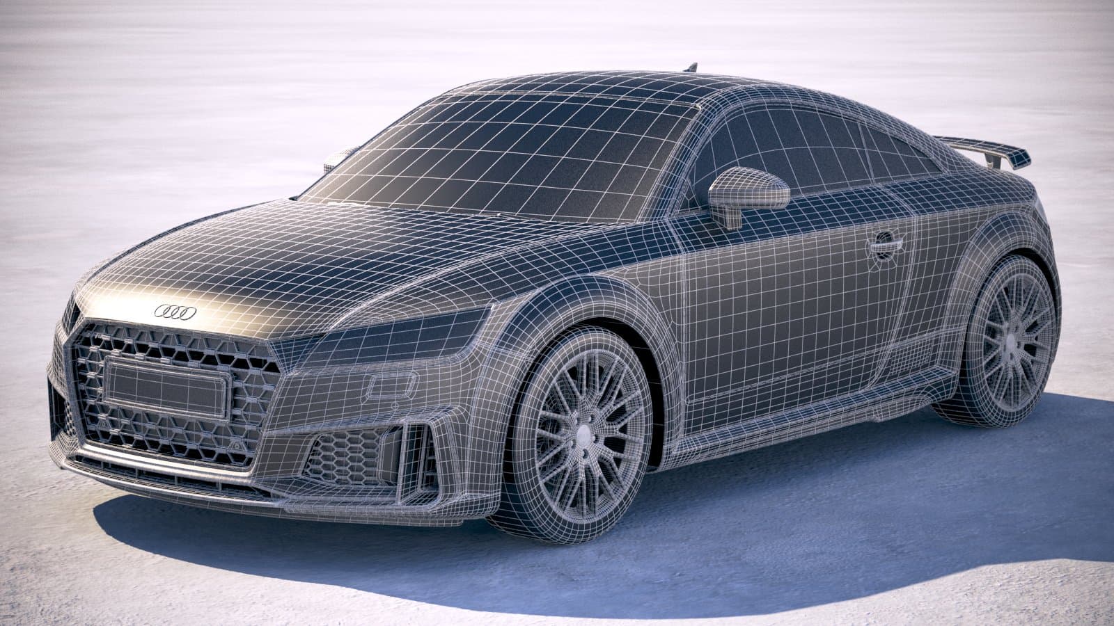 Audi TTS 2018 - 3D Model by SQUIR