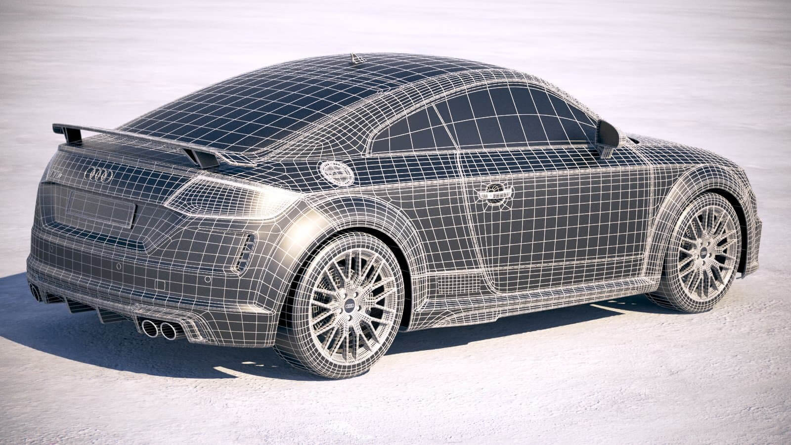 Audi TTS 2018 - 3D Model by SQUIR