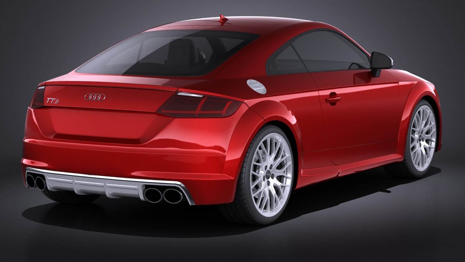 Audi TTS Coupe 2015 (V-Ray) 3D Model by SQUIR