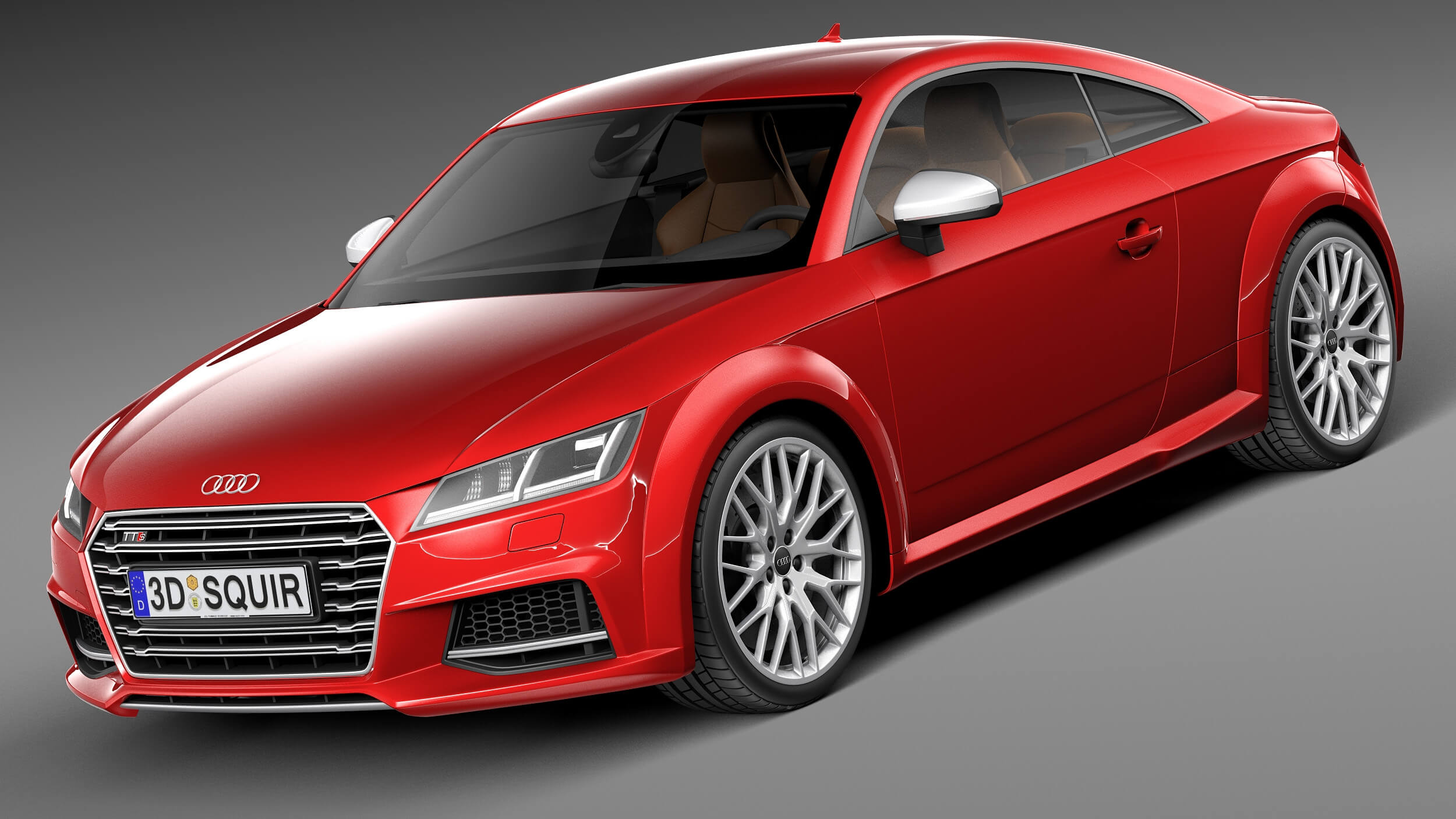 Audi TTS Coupe 2015 - 3D Model by SQUIR