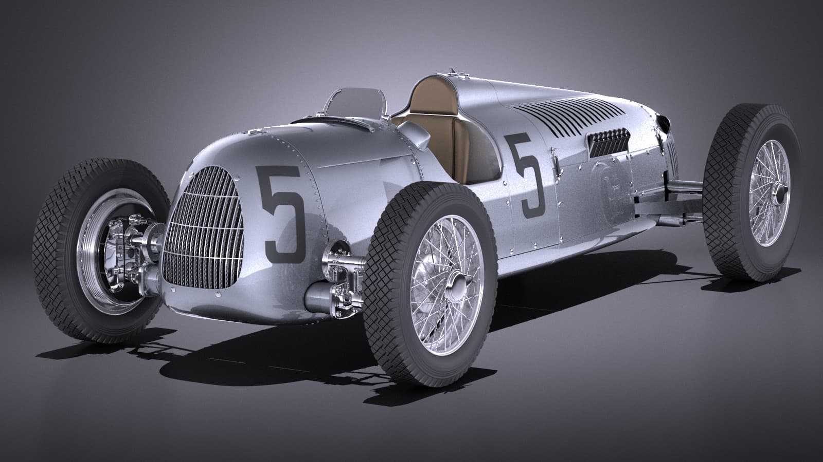 Auto Union Type C 1936 - 3D Model by SQUIR