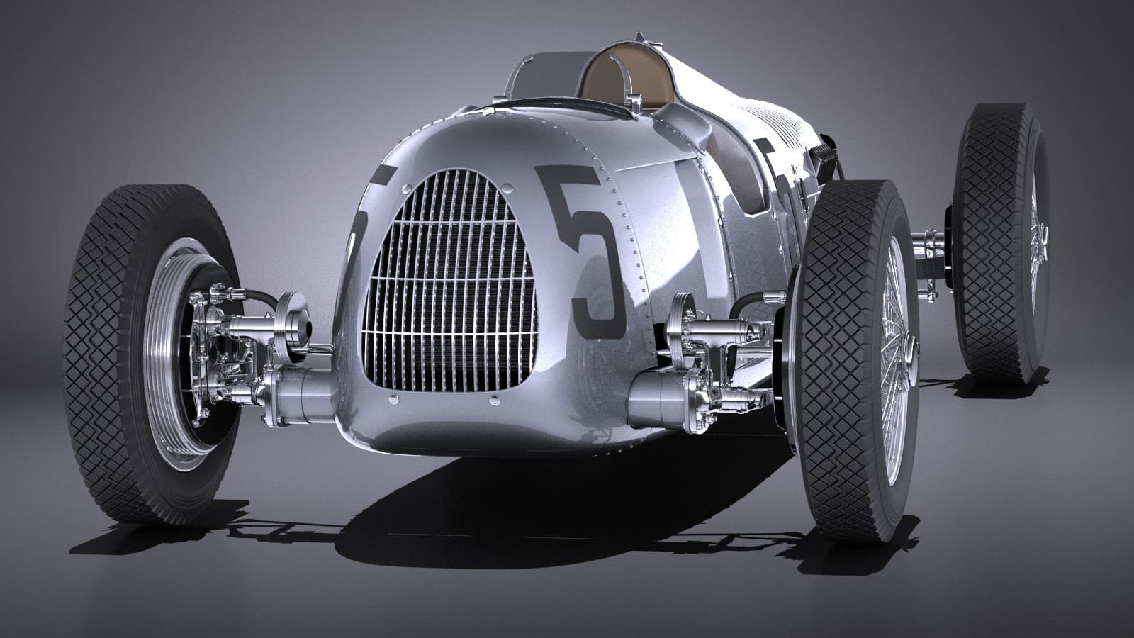 Auto Union Type C 1936 - 3D Model by SQUIR