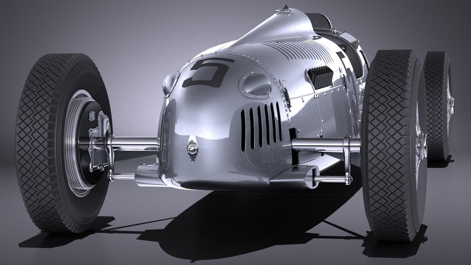 Auto Union Type C 1936 - 3D Model by SQUIR