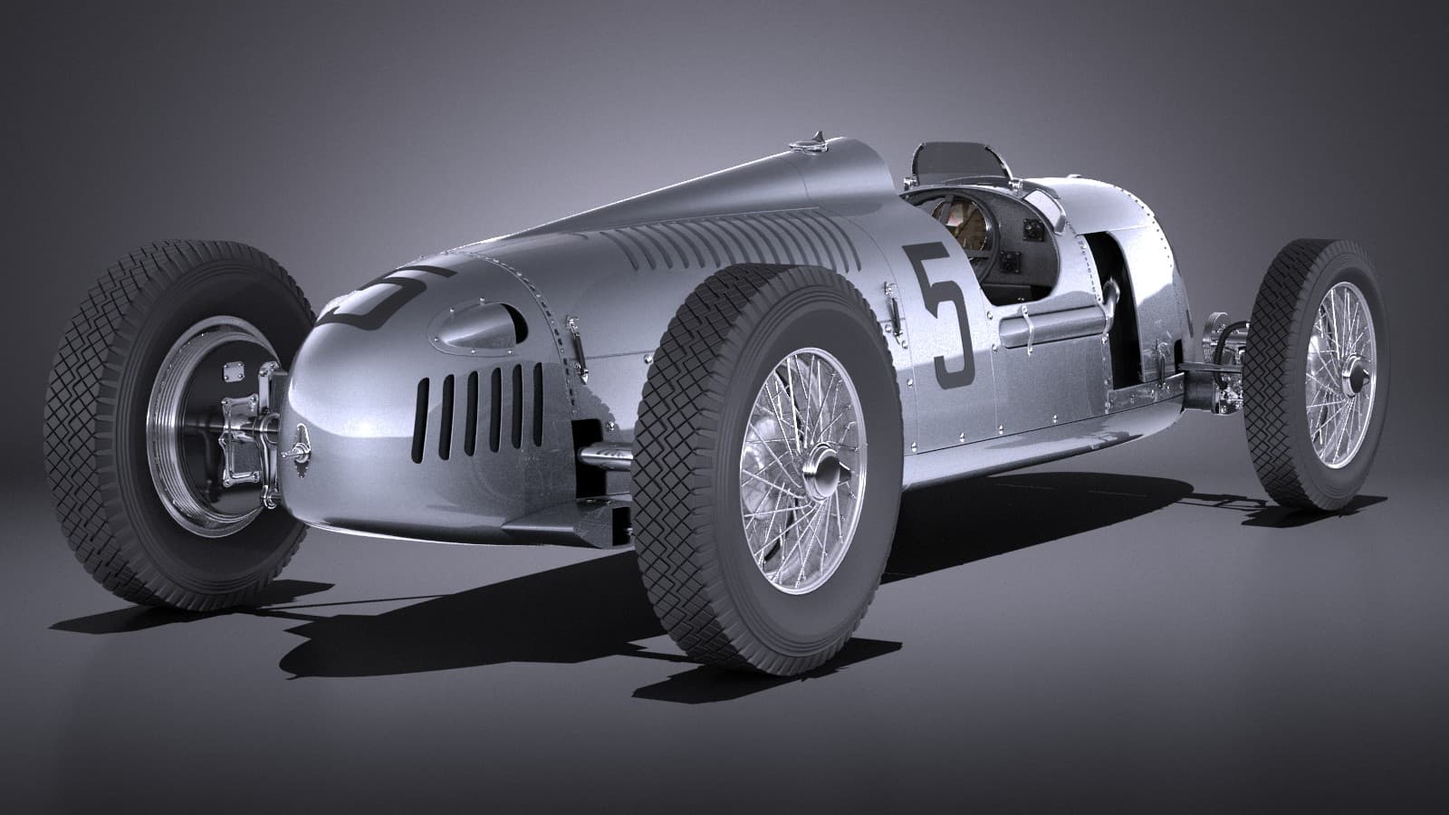 Auto Union Type C 1936 - 3D Model by SQUIR