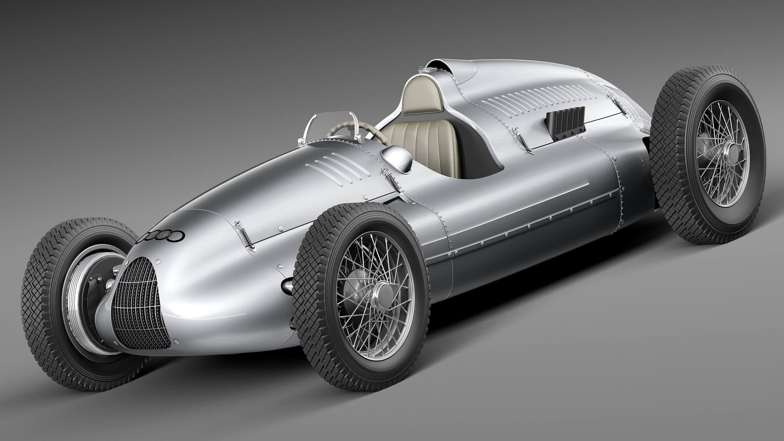 Auto Union Type D 1938 - 3D Model by SQUIR