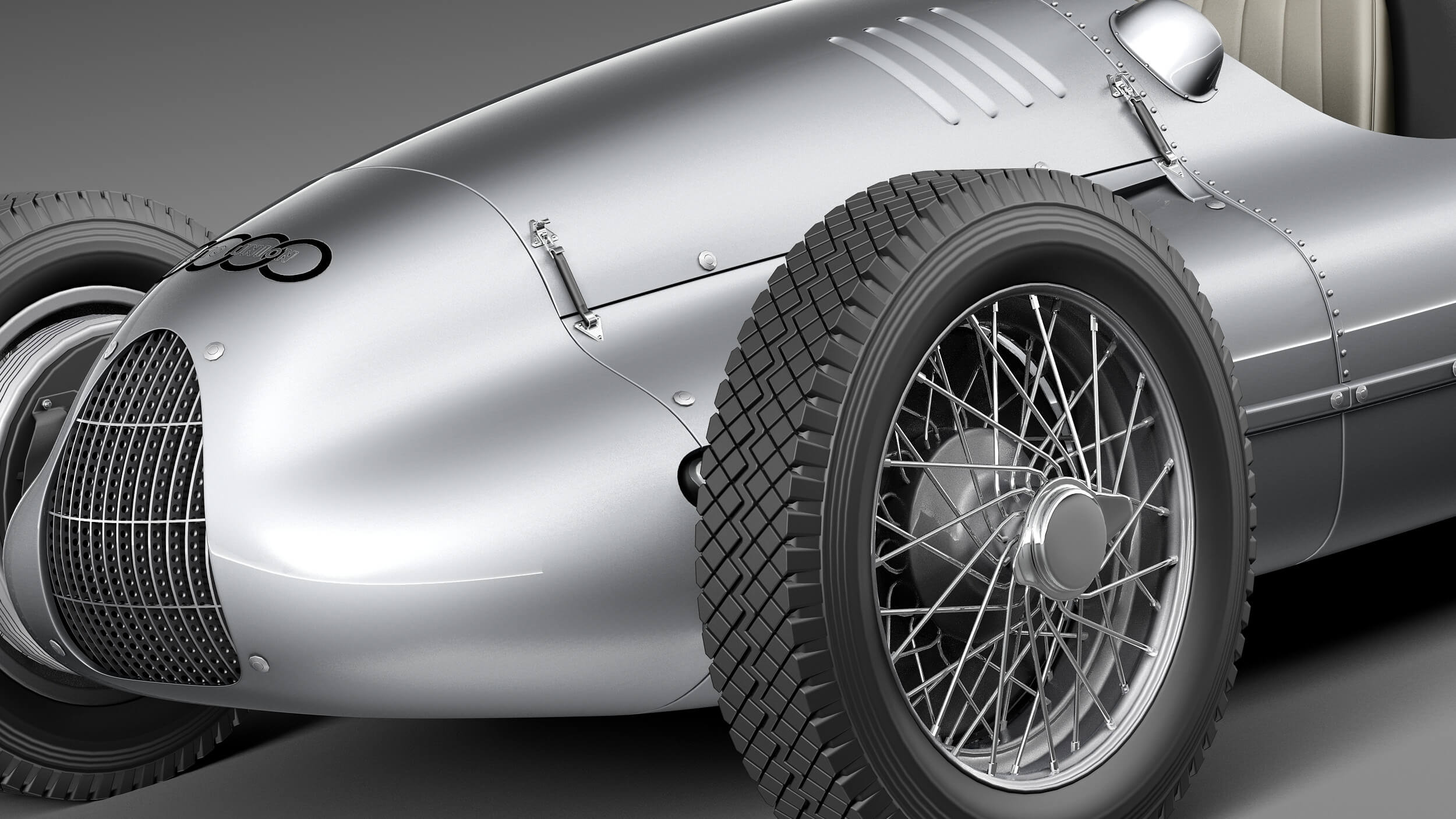 Auto Union Type D 1938 - 3D Model by SQUIR
