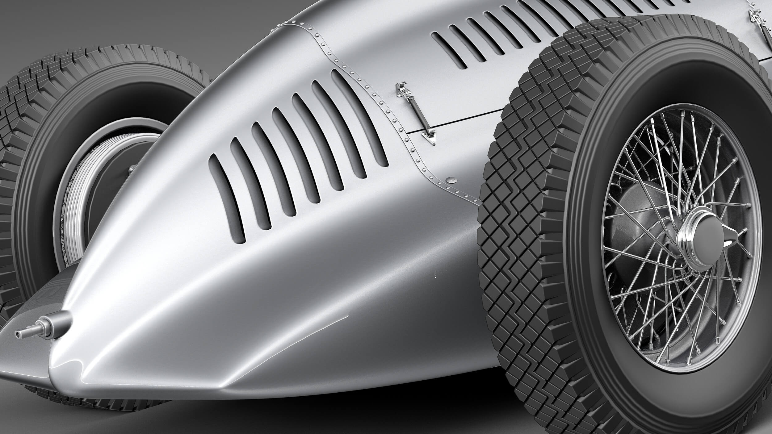 Auto Union Type D 1938 - 3D Model by SQUIR