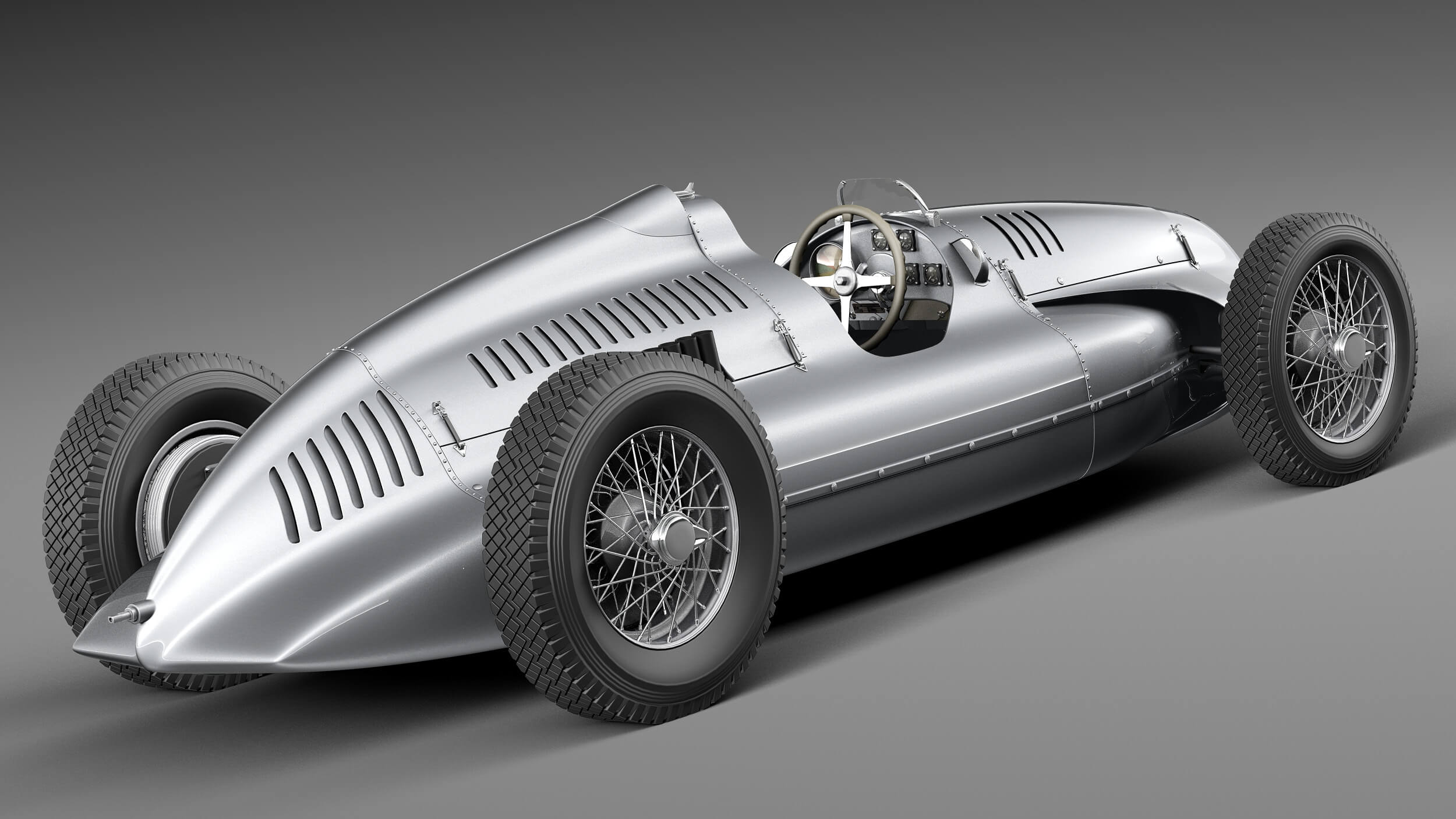 Auto Union Type D 1938 - 3D Model by SQUIR