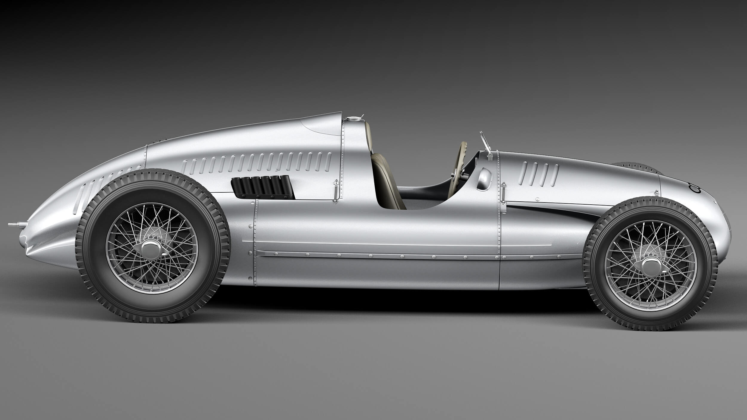 Auto Union Type D 1938 - 3D Model by SQUIR