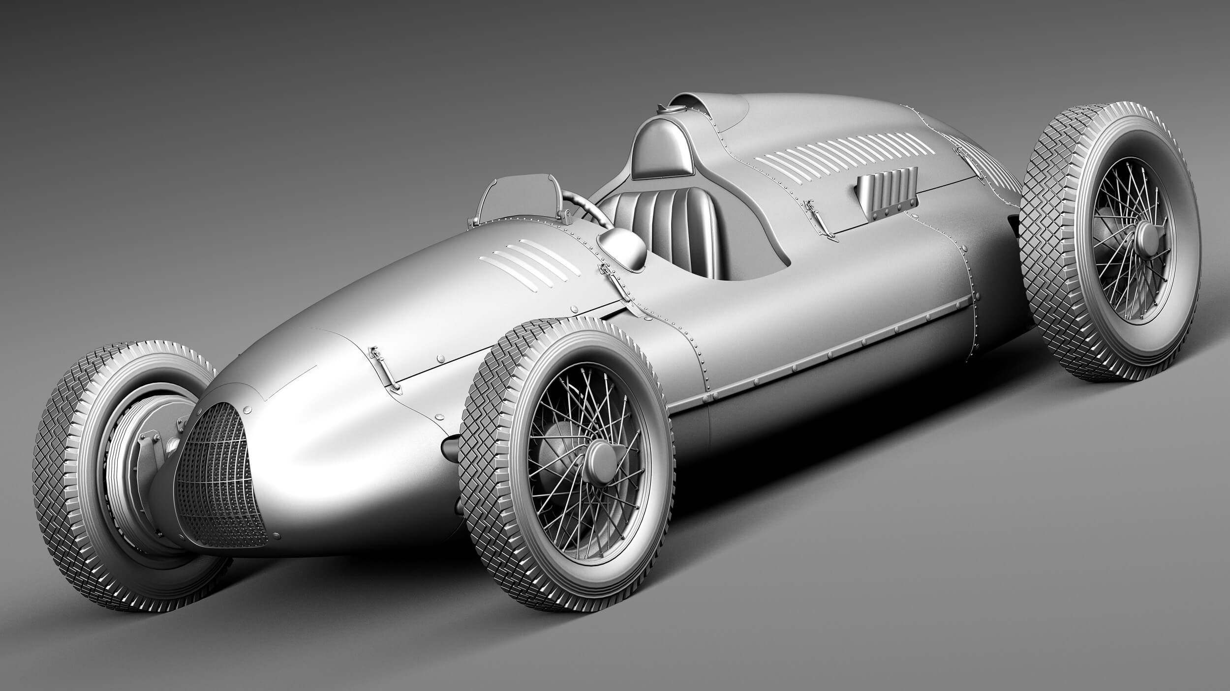 Auto Union Type D 1938 - 3D Model by SQUIR