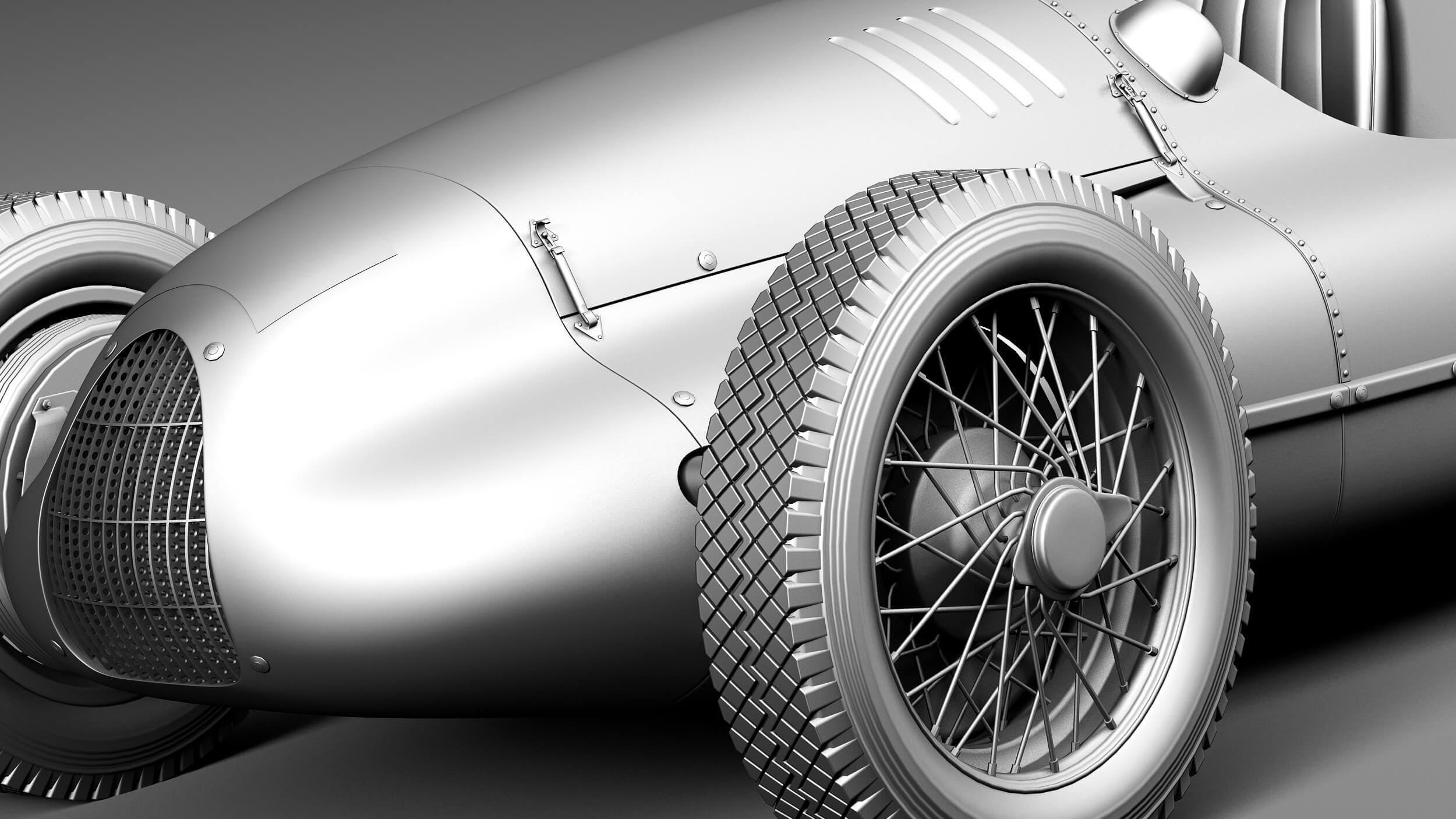 Auto Union Type D 1938 - 3D Model by SQUIR