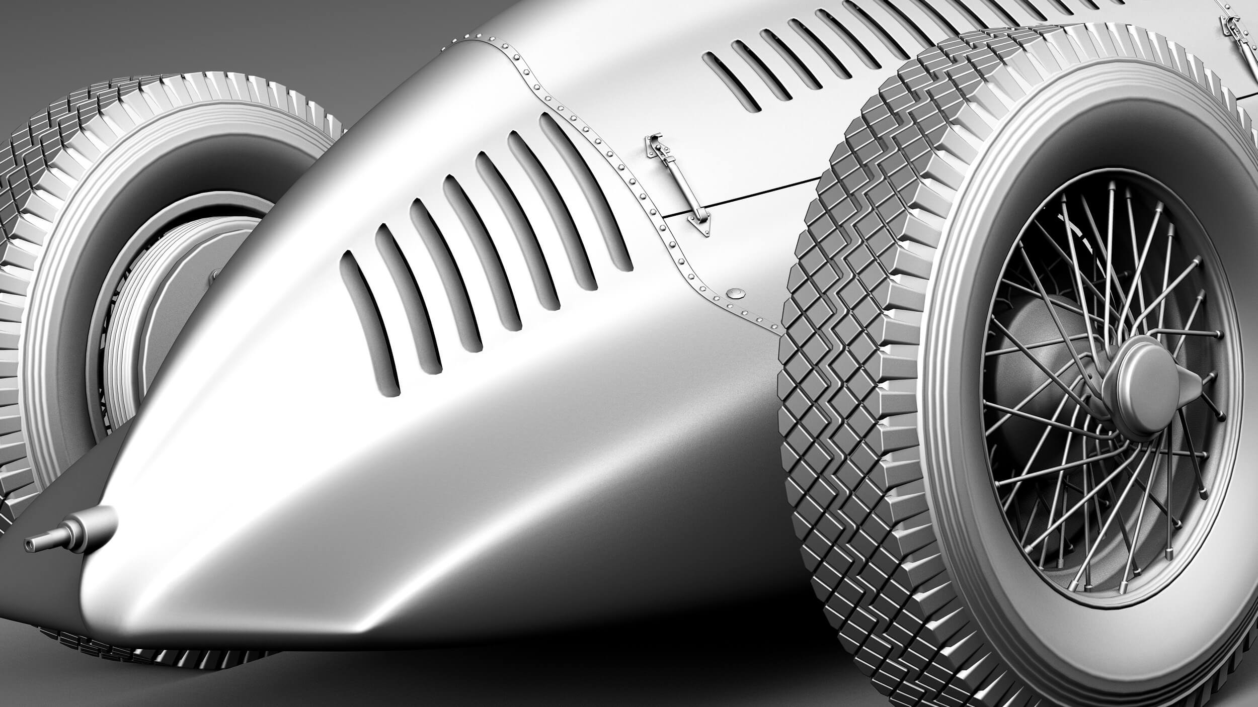 Auto Union Type D 1938 - 3D Model by SQUIR