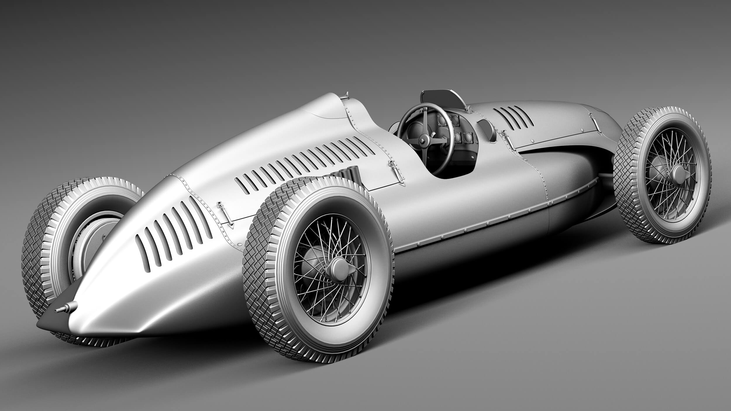 Auto Union Type D 1938 - 3D Model by SQUIR
