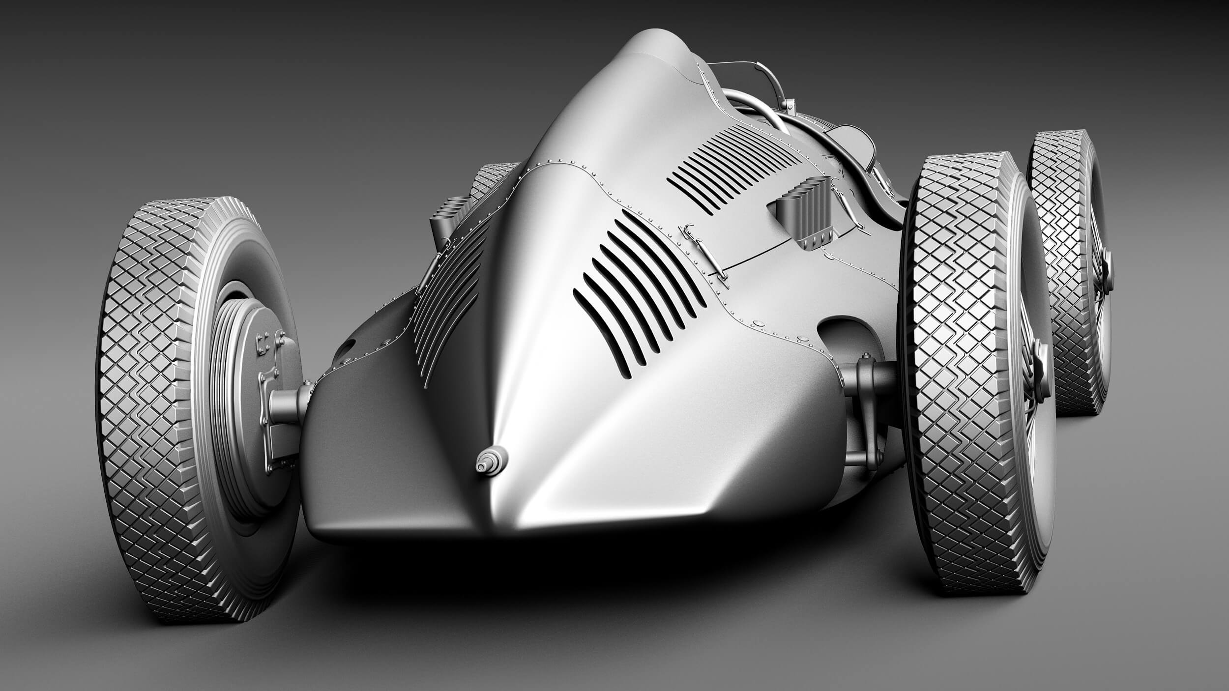 Auto Union Type D 1938 - 3D Model by SQUIR