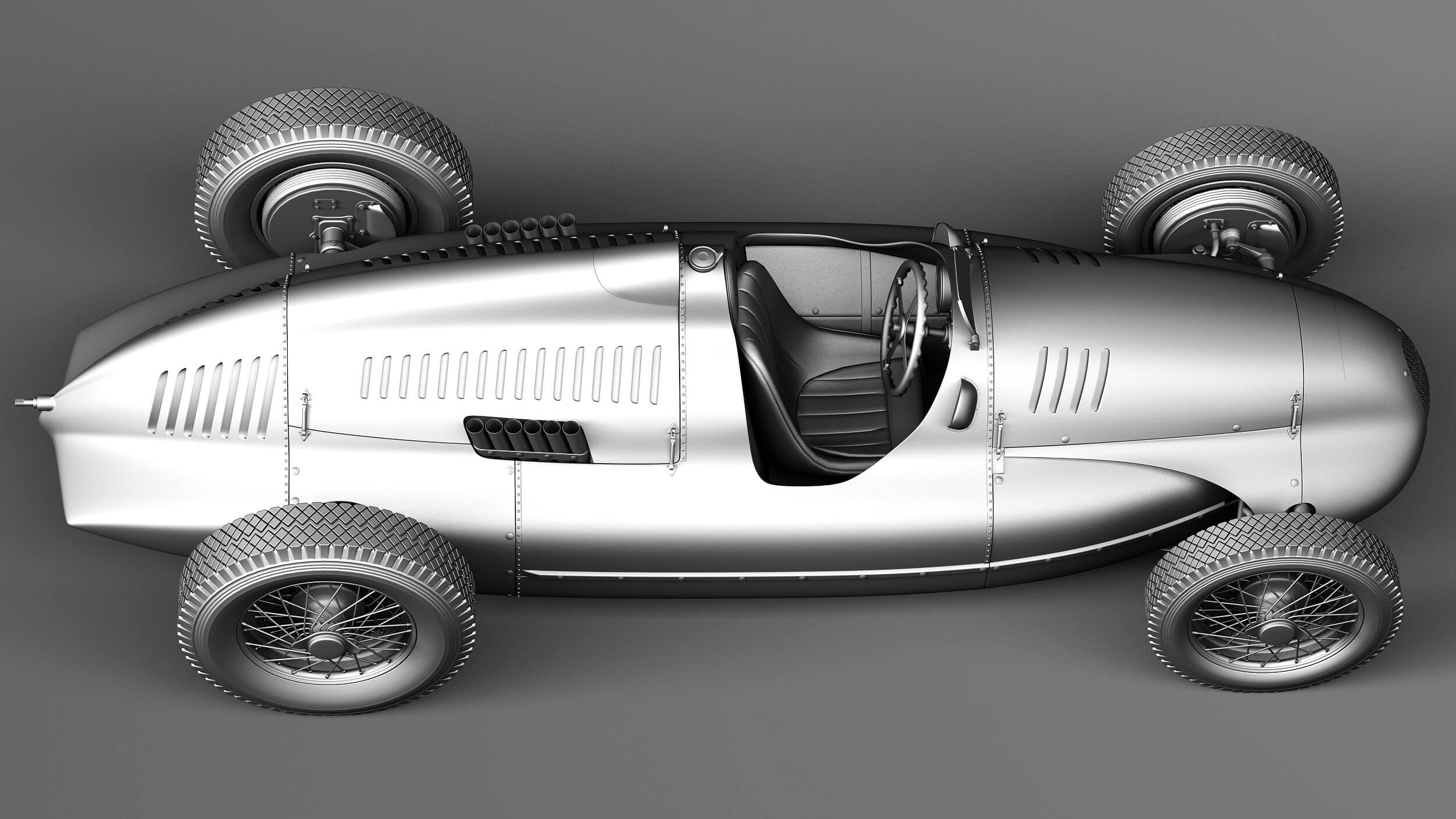 Auto Union Type D 1938 - 3D Model by SQUIR