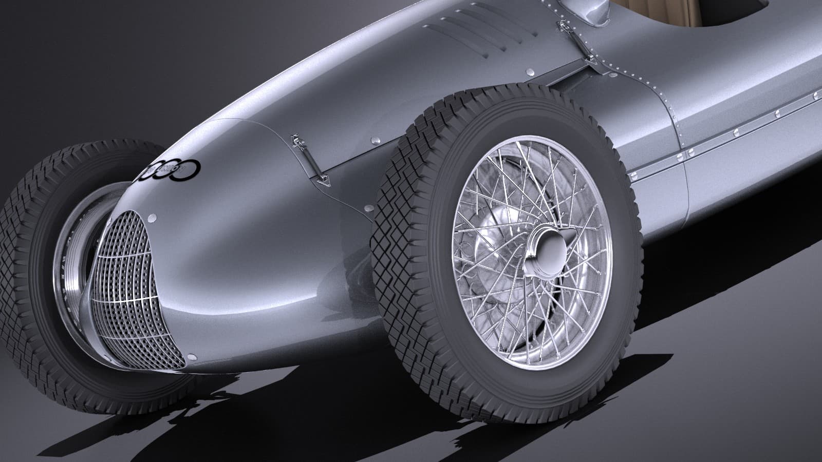 Auto Union Type D 1938 - 3D Model by SQUIR