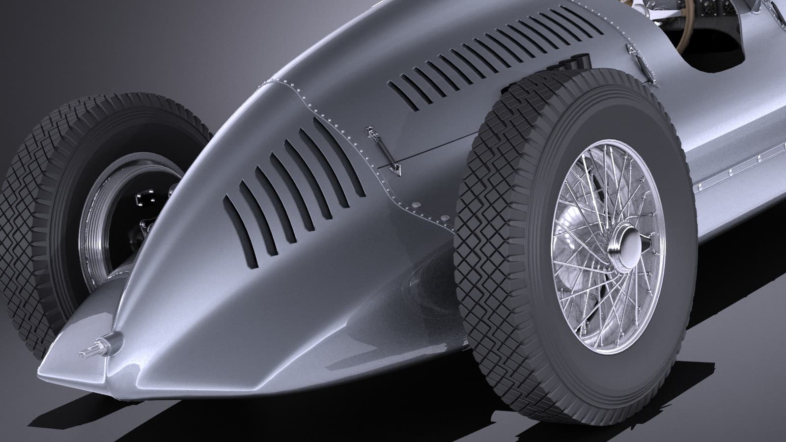 Auto Union Type D 1938 - 3D Model by SQUIR