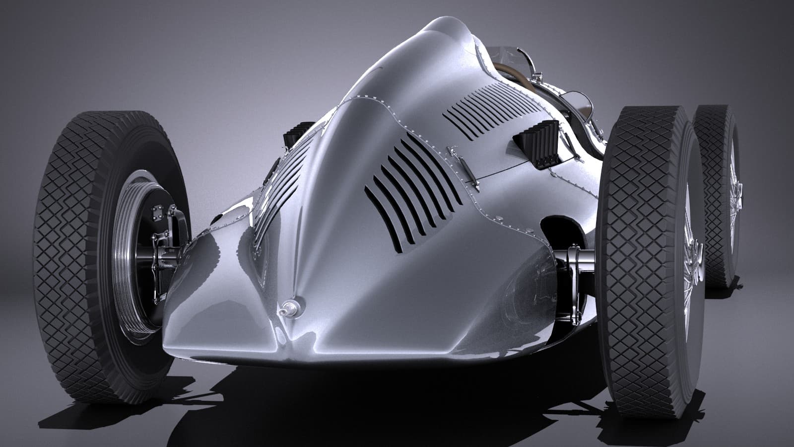 Auto Union Type D 1938 - 3D Model by SQUIR