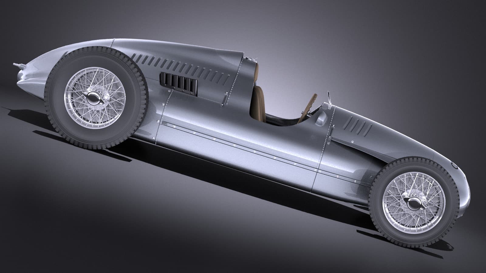 Auto Union Type D 1938 - 3D Model by SQUIR