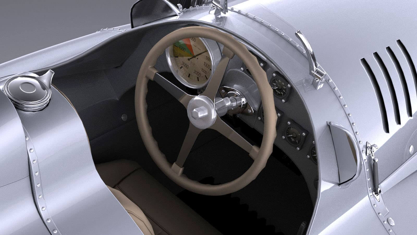 Auto Union Type D 1938 - 3D Model by SQUIR