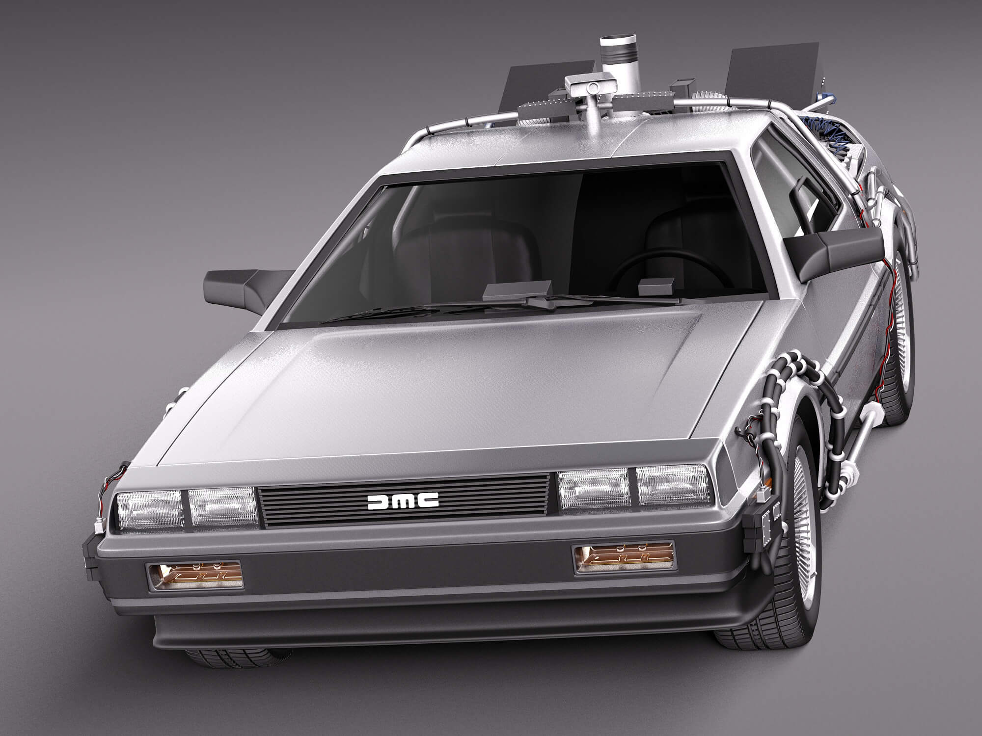 Back To The Future 1 DeLorean - 3D Model by SQUIR