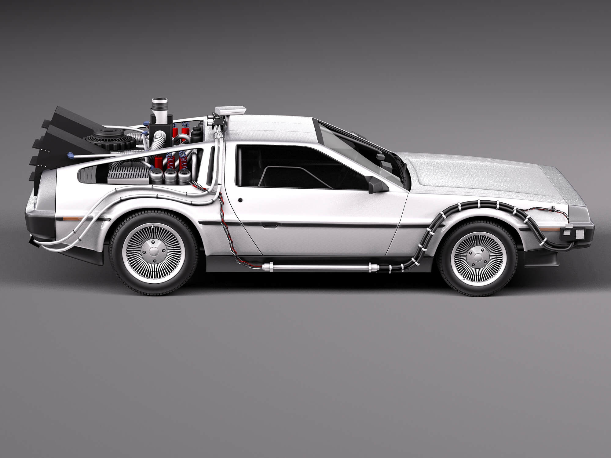 Back To The Future 1 DeLorean - 3D Model by SQUIR