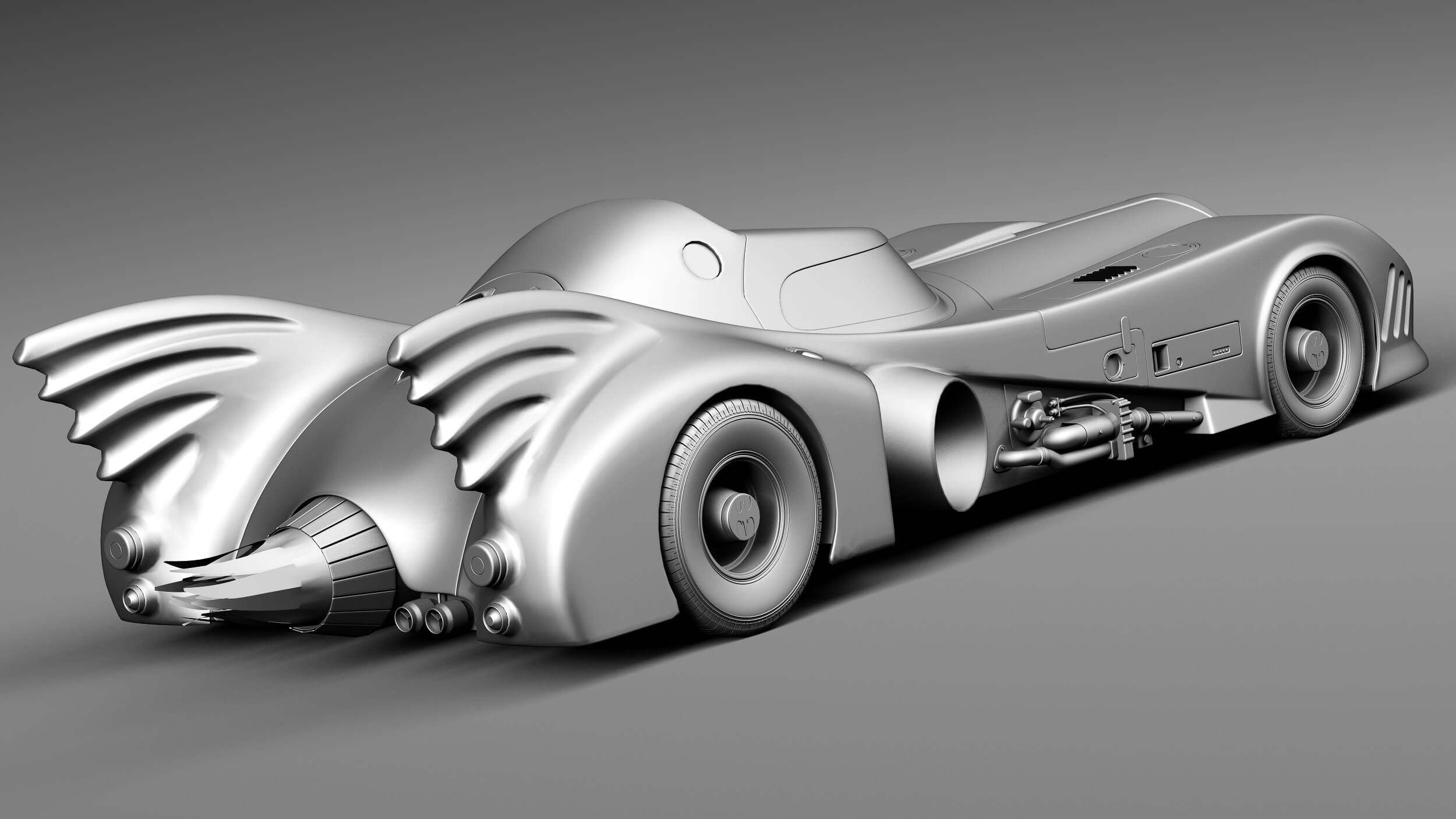 Batmobile 1989 Jet Car - 3D Model by SQUIR
