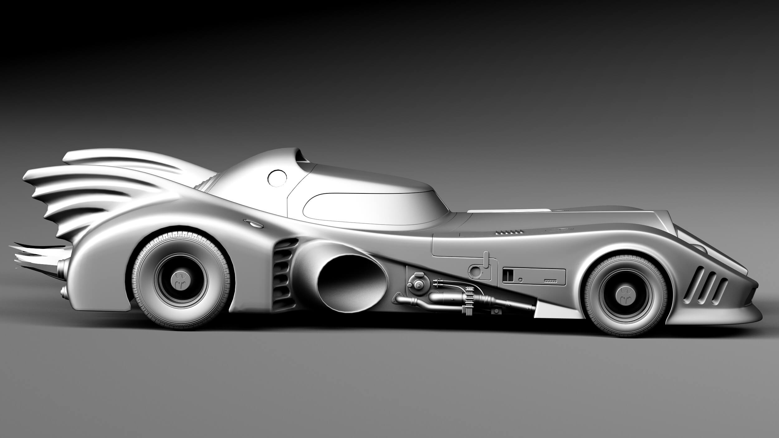 Batmobile 1989 Jet Car - 3D Model by SQUIR