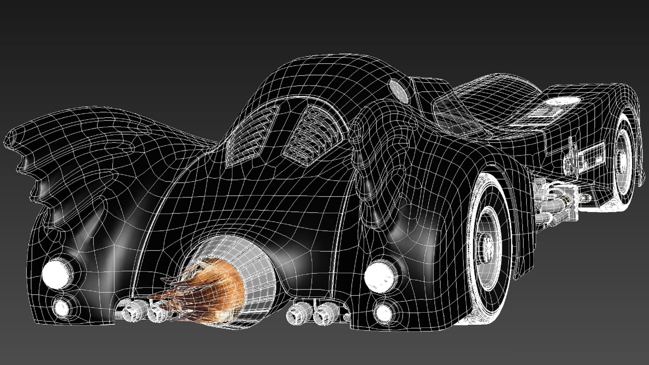 Batmobile 1989 Jet Car - 3D Model by SQUIR